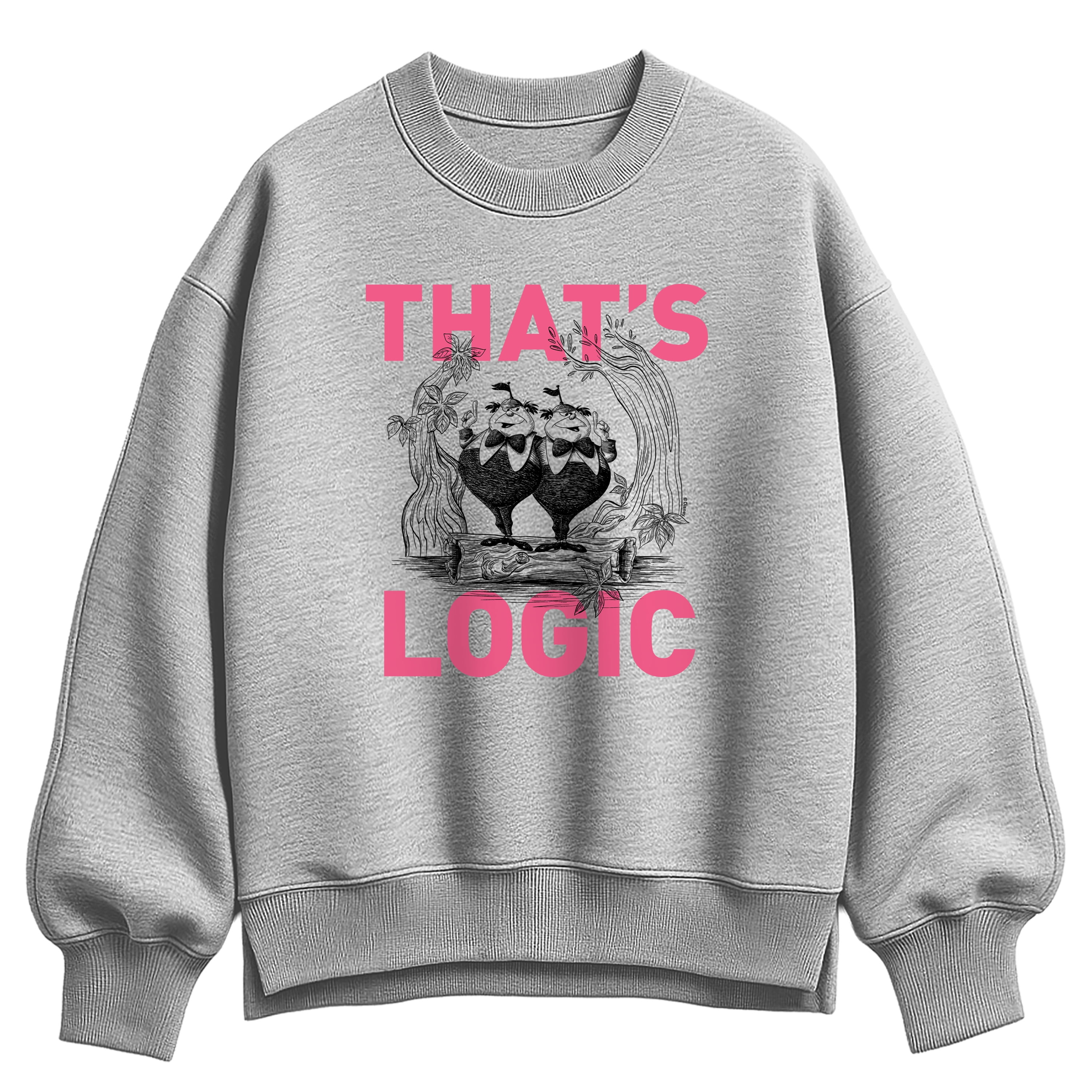 Alice In Wonderland - That's Logic - Women's Oversized Fleece Crew ...