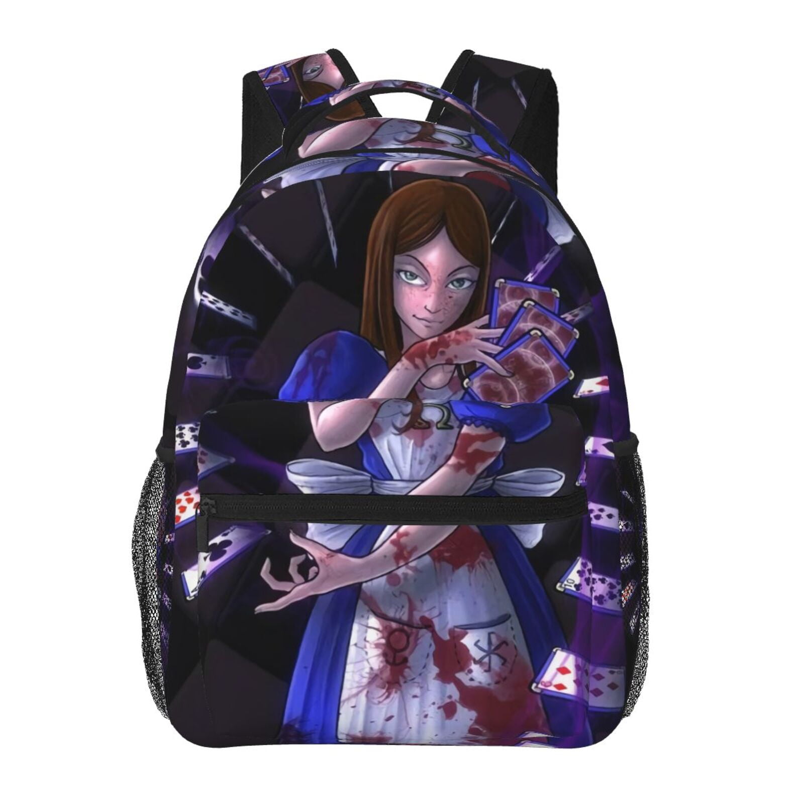 Alice Madness Returns Backpacks All Over Print Cartoon Lightweight ...