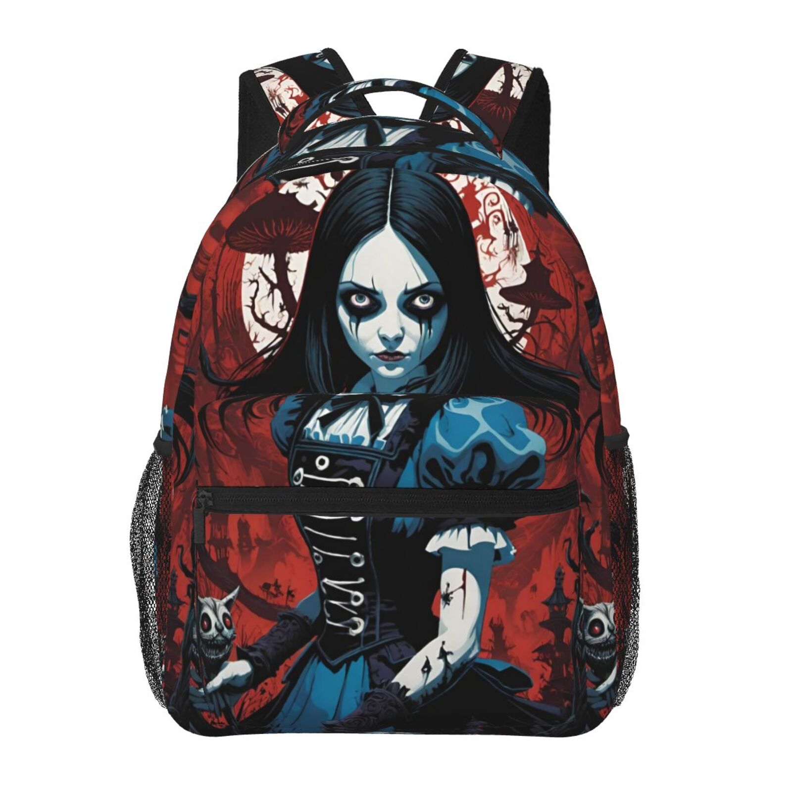 Alice Madness Returns Backpacks All Over Print Cartoon Lightweight ...