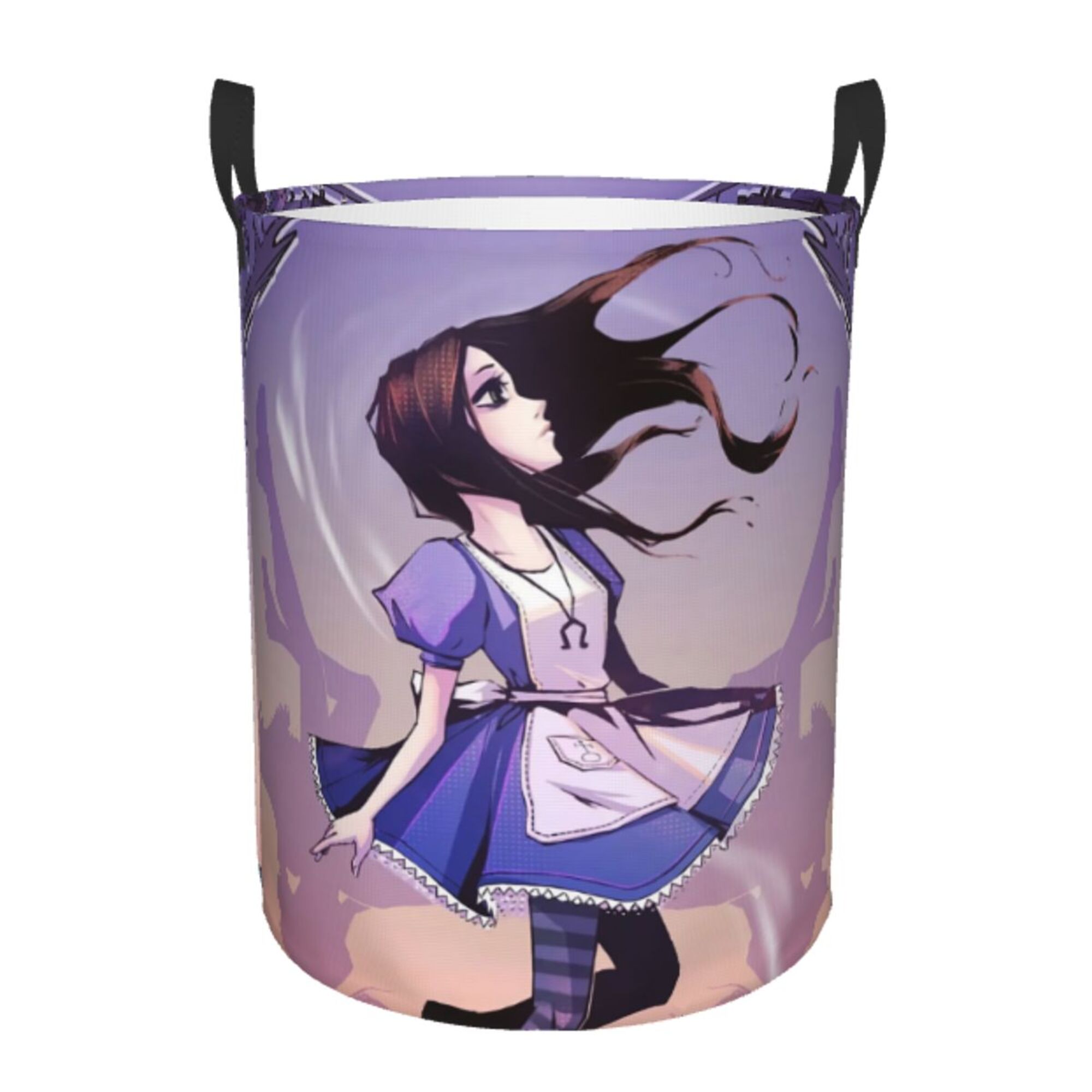 Alice Madness Returns Laundry Hamper with Handles, Foldable Waterproof ...