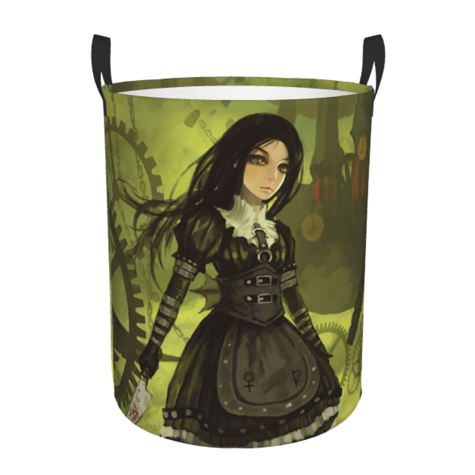 Alice Madness Returns Laundry Hamper with Handles, Foldable Waterproof ...