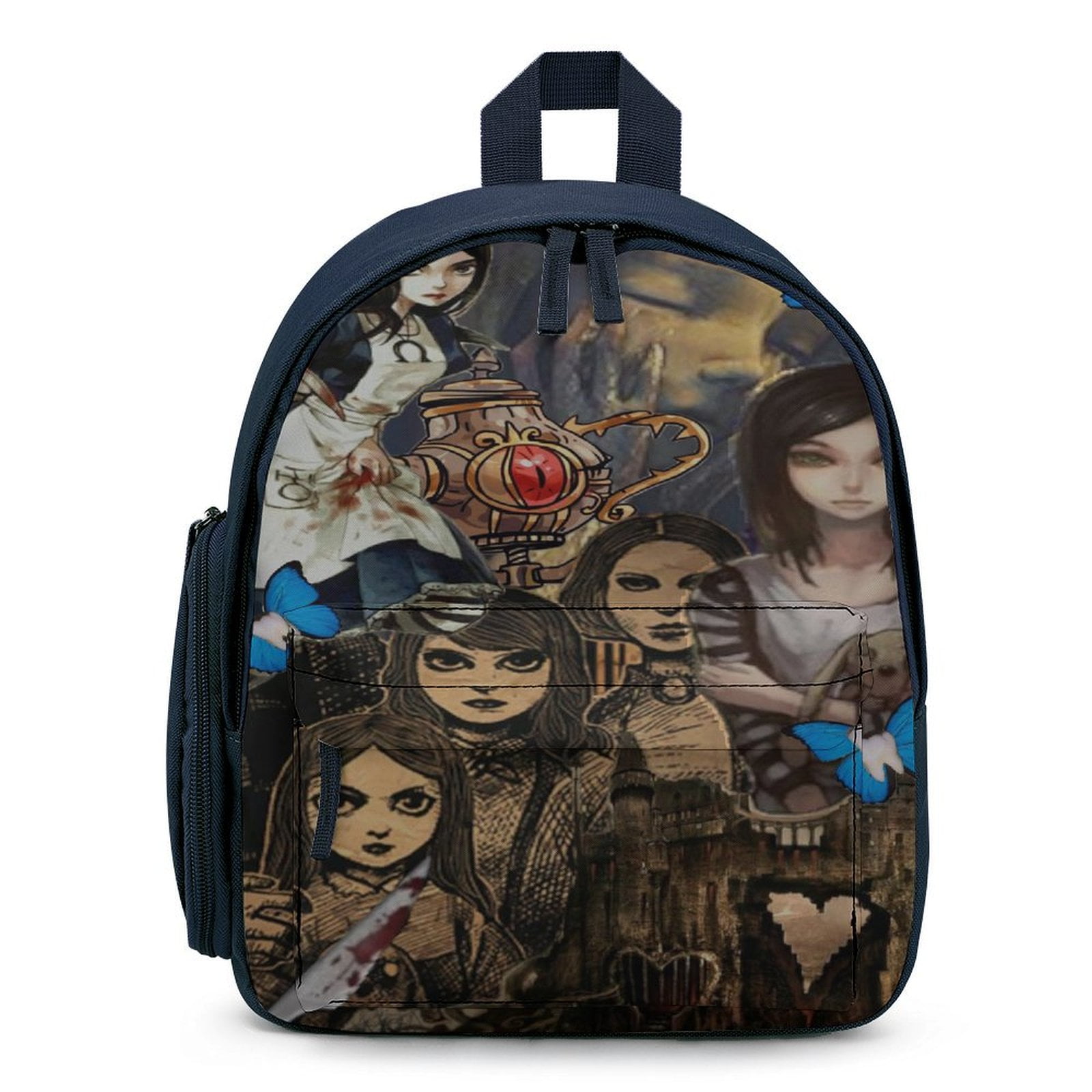 Alice Madness Returns Mini Backpacks Cute Cartoon Casual Small Bookbag ...