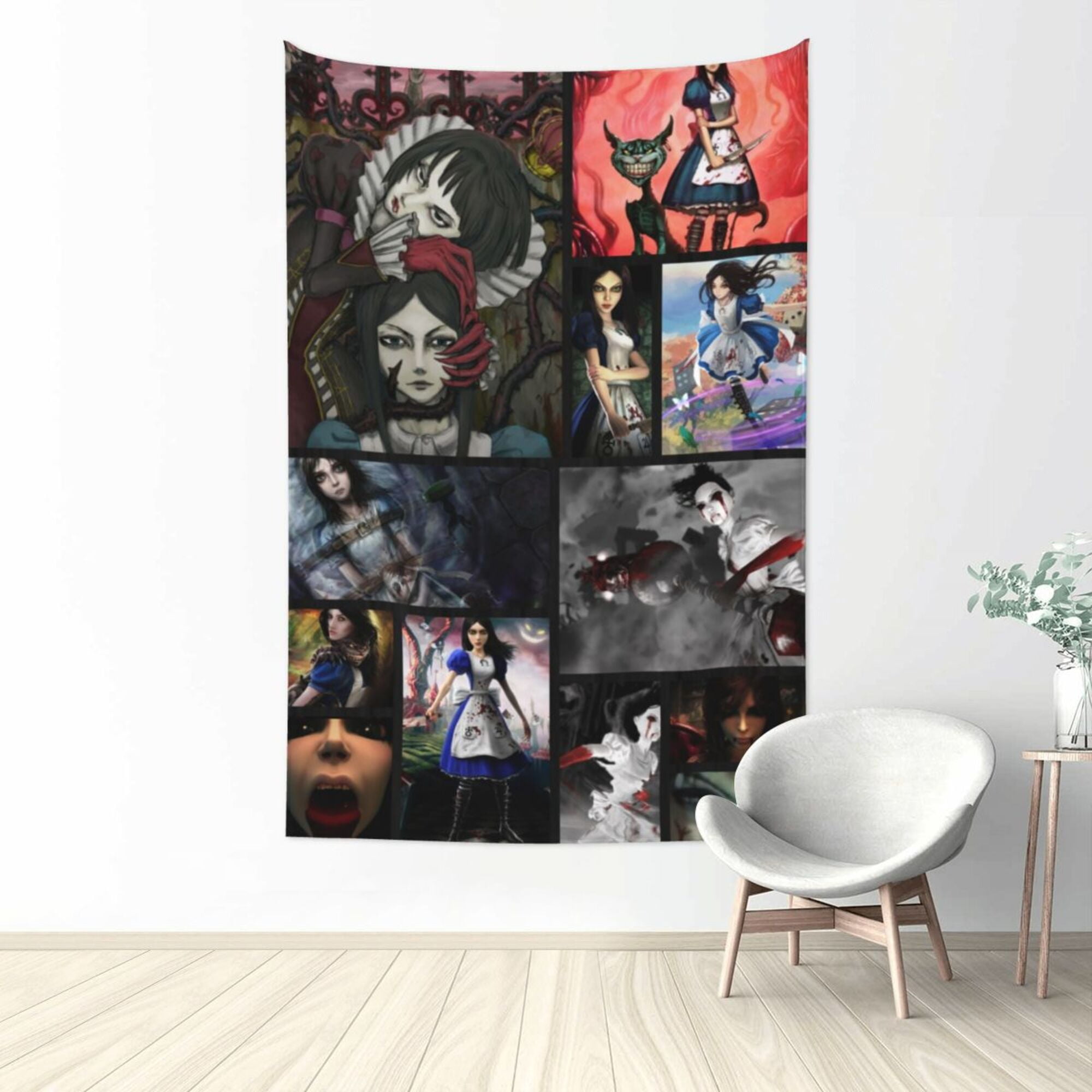 Alice Madness Returns Tapestry Poster Printing Wall Hanging Tapestries ...