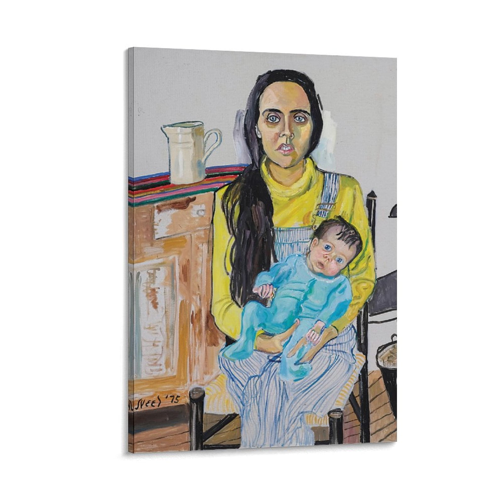 Alice Neel Art Painting Mother And Child Poster Decorative Painting ...