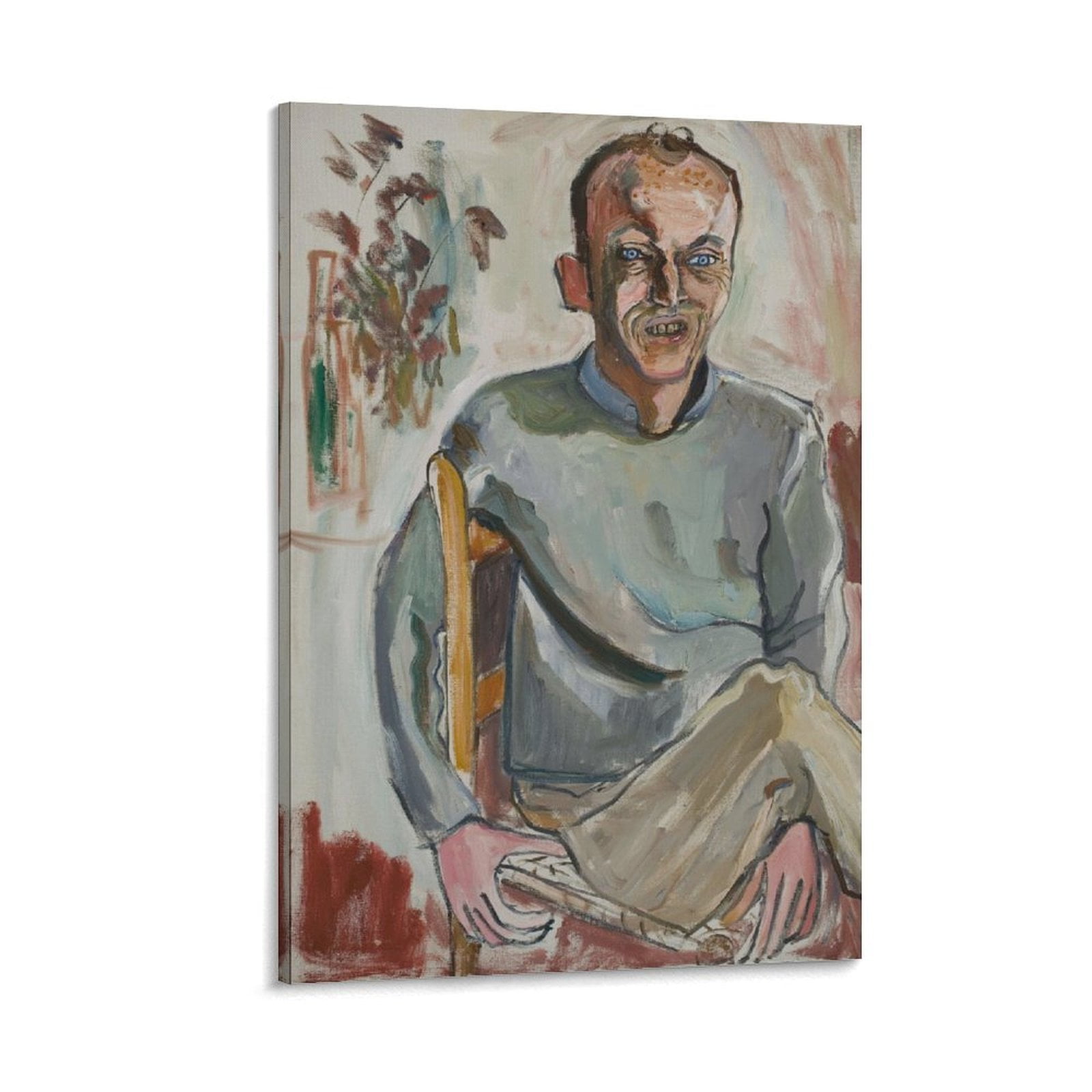 Alice Neel Paint Men Posters Wall Art Painting Canvas Gift Living Room ...