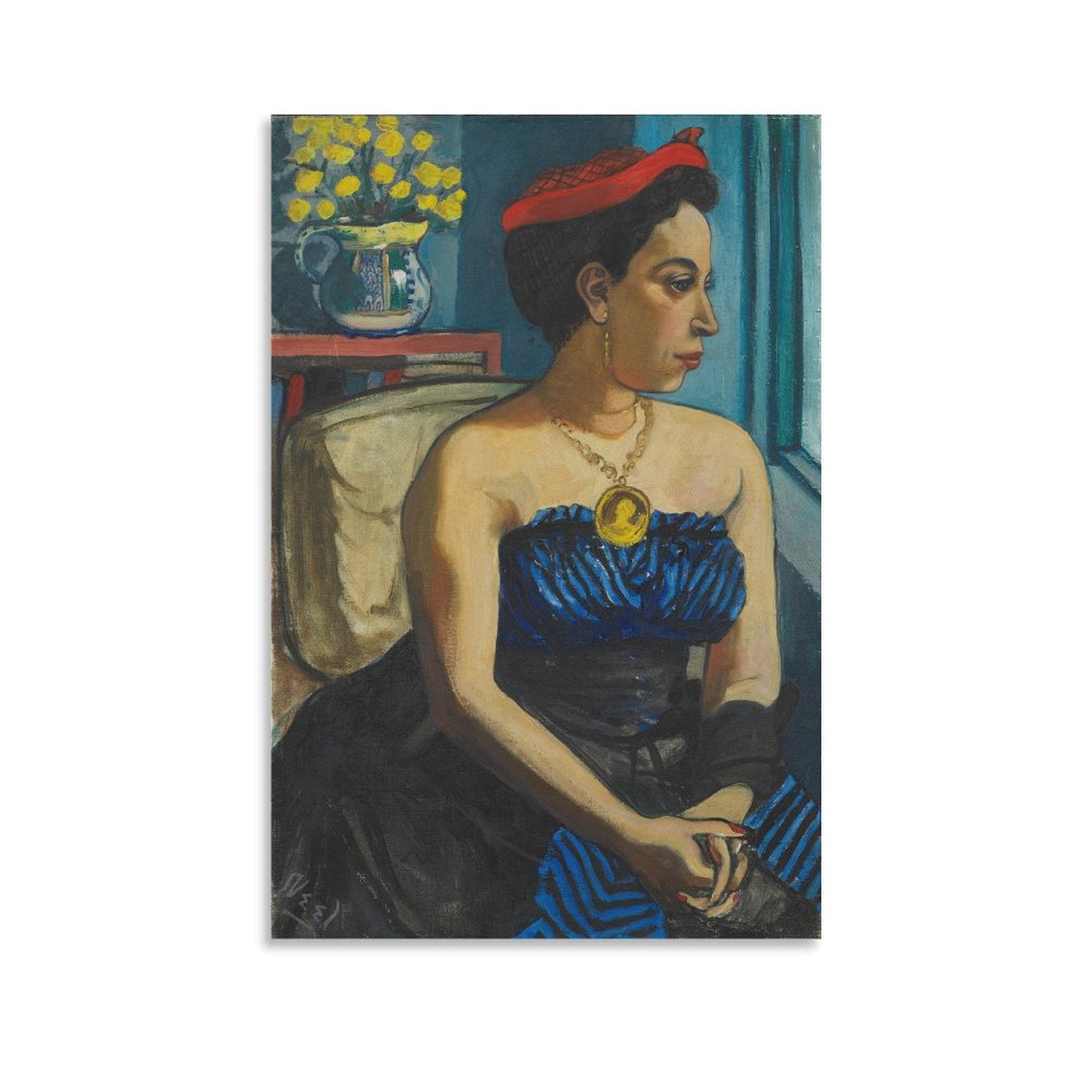 Alice Neel Painting Lady Posters Wall Art Painting Canvas Gift Living ...