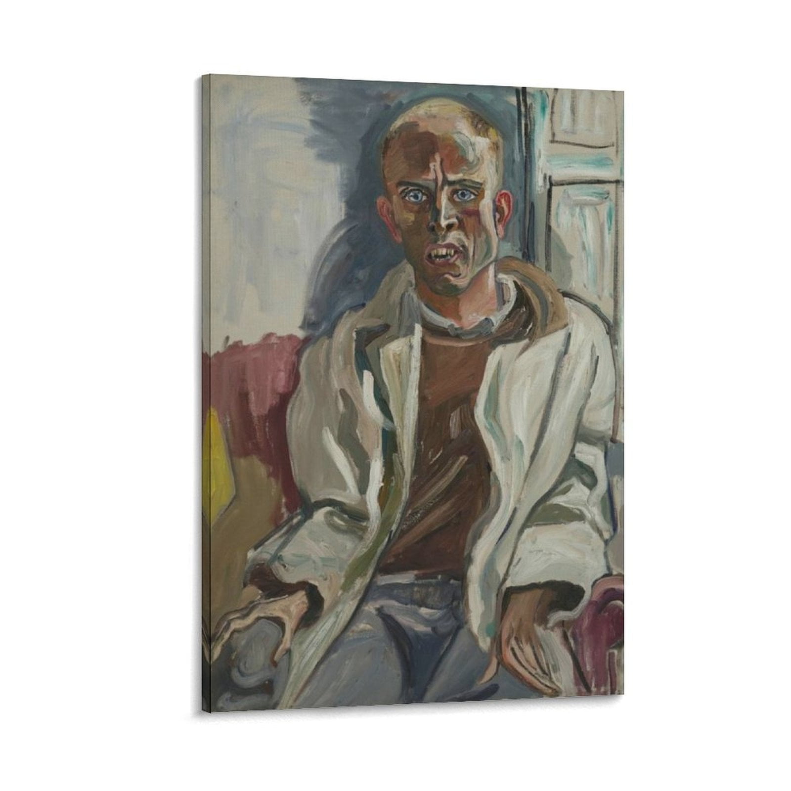 Alice Neel Painting Men Canvas Poster Wall Art Picture Prints Hanging ...