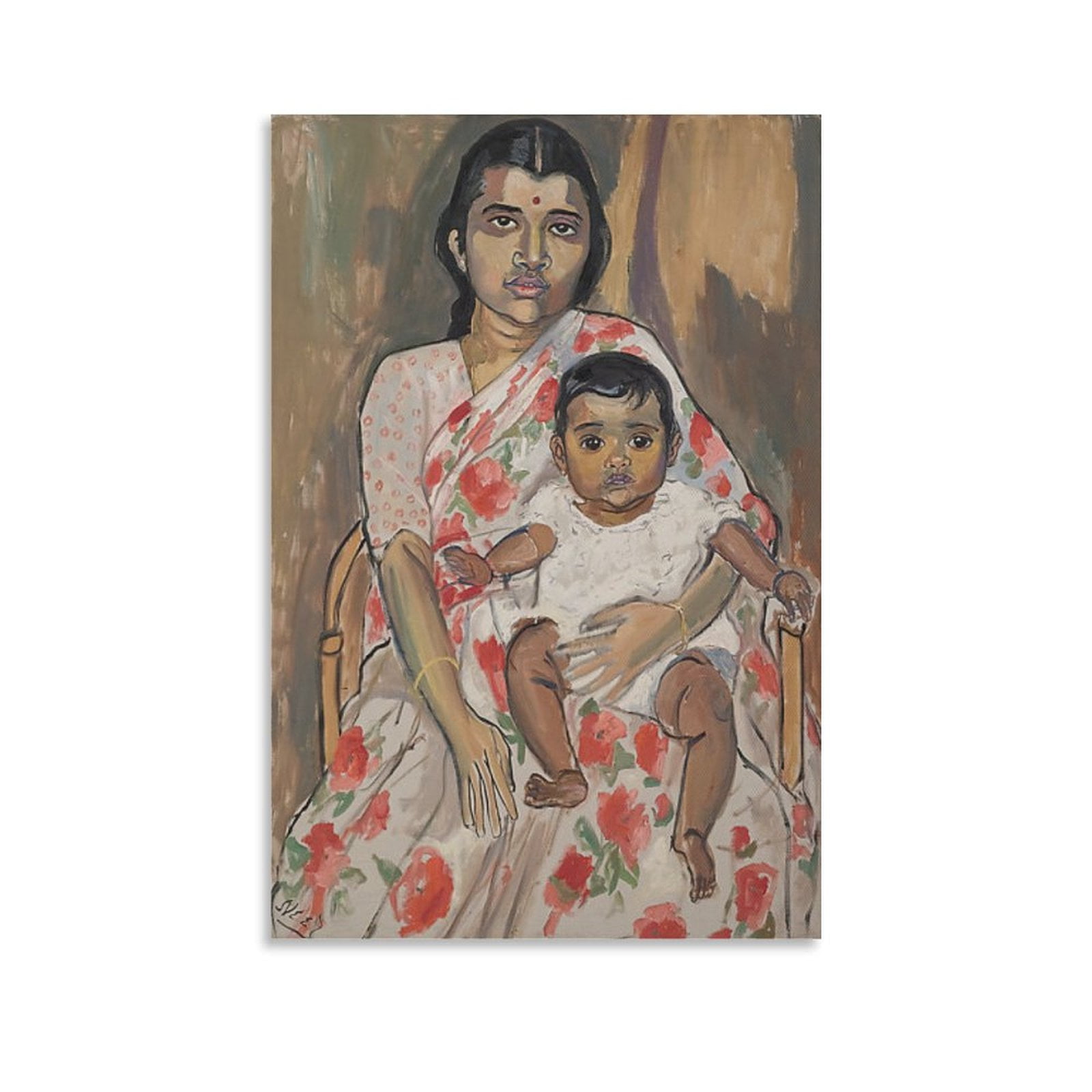 Alice Neel Painting Mother And Child Posters Wall Art Painting Canvas ...