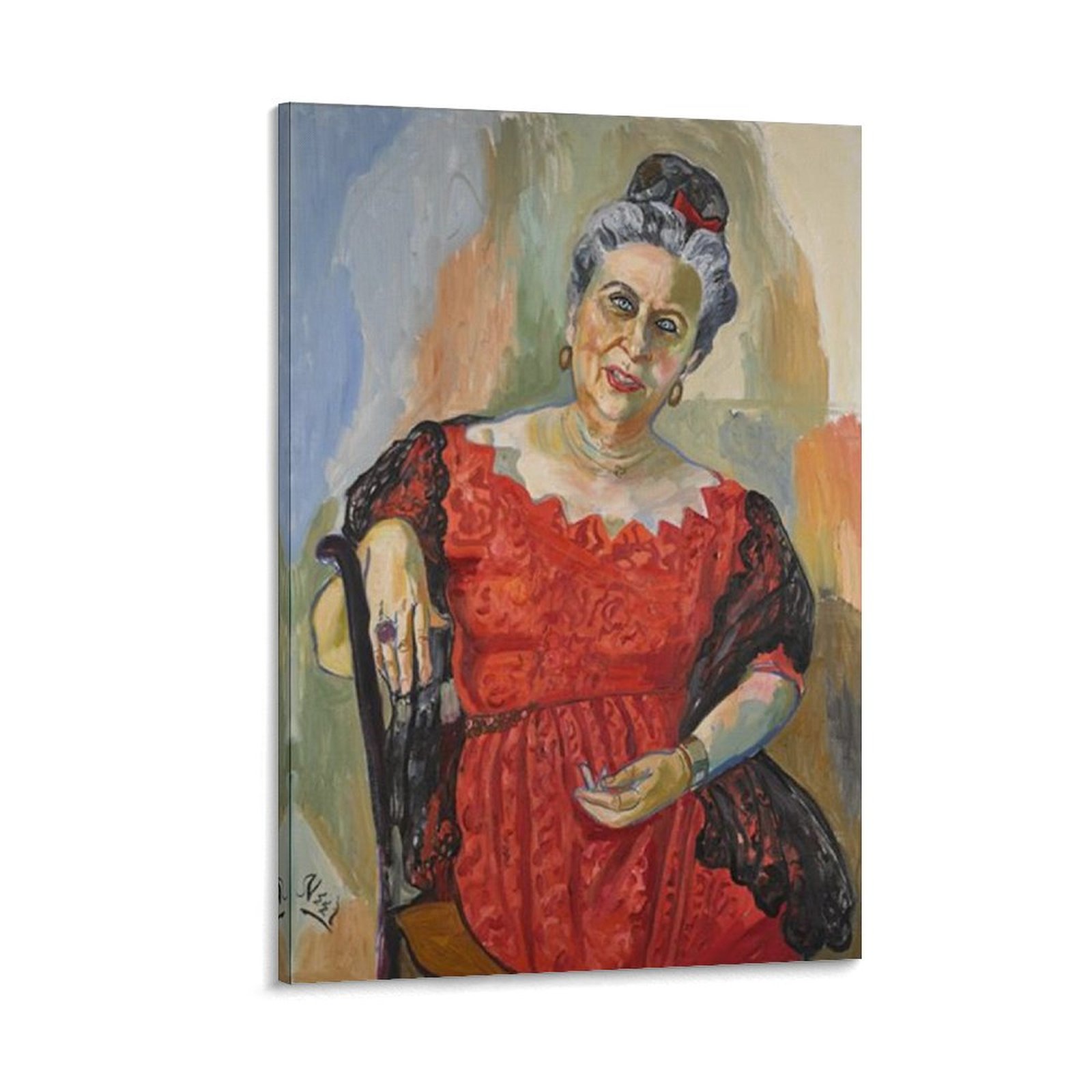 Alice Neel Painting Old Women Canvas Art Poster and Wall Art Picture ...