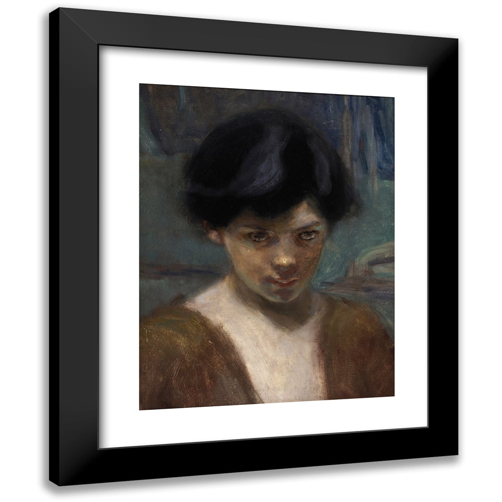 Alice Pike Barney 19x24 Black Modern Framed Museum Art Print Titled - Study Head of a Boy ...