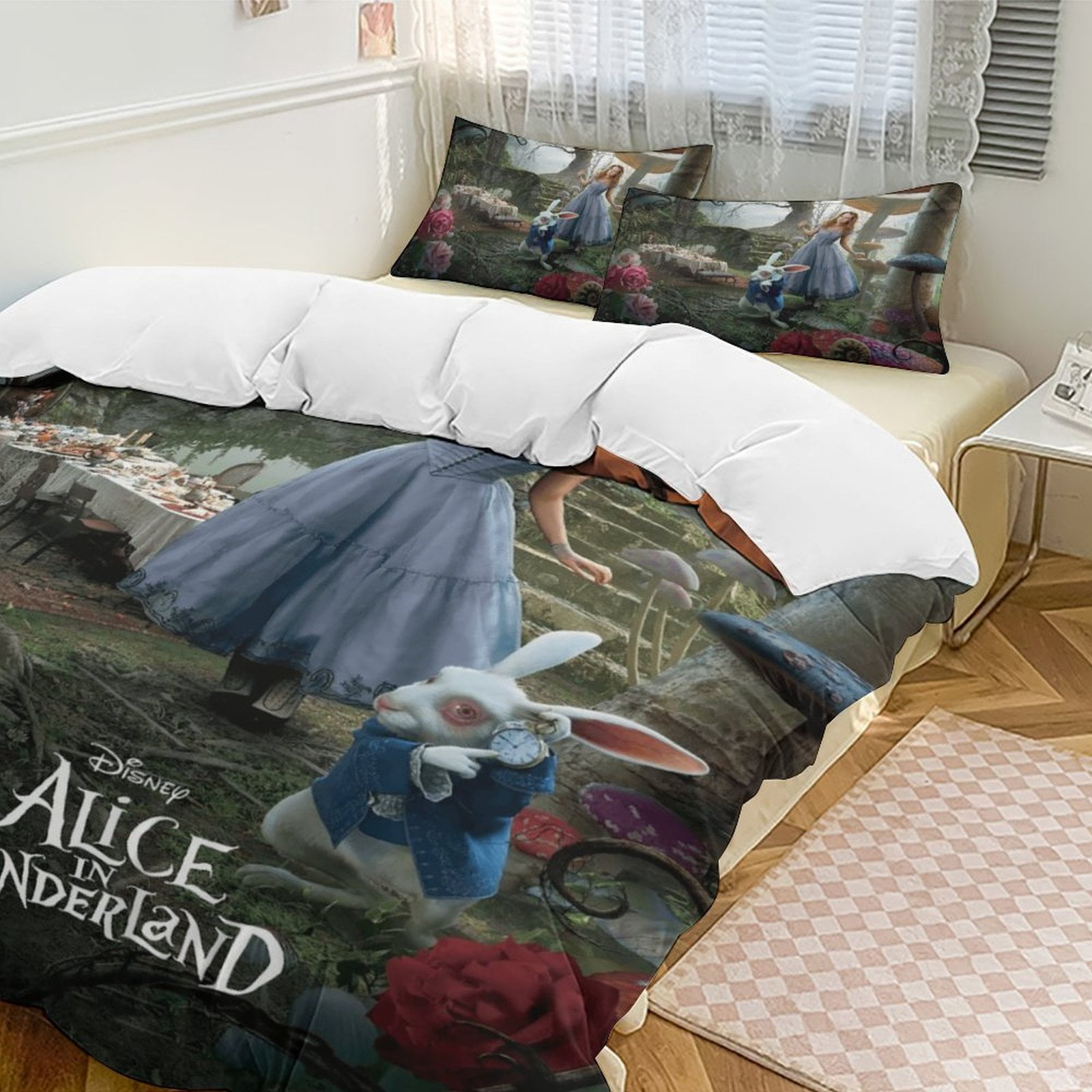 Alice in Wonderland Alice in Wonderland 3-Piece Bedding Set Duvet Cover ...