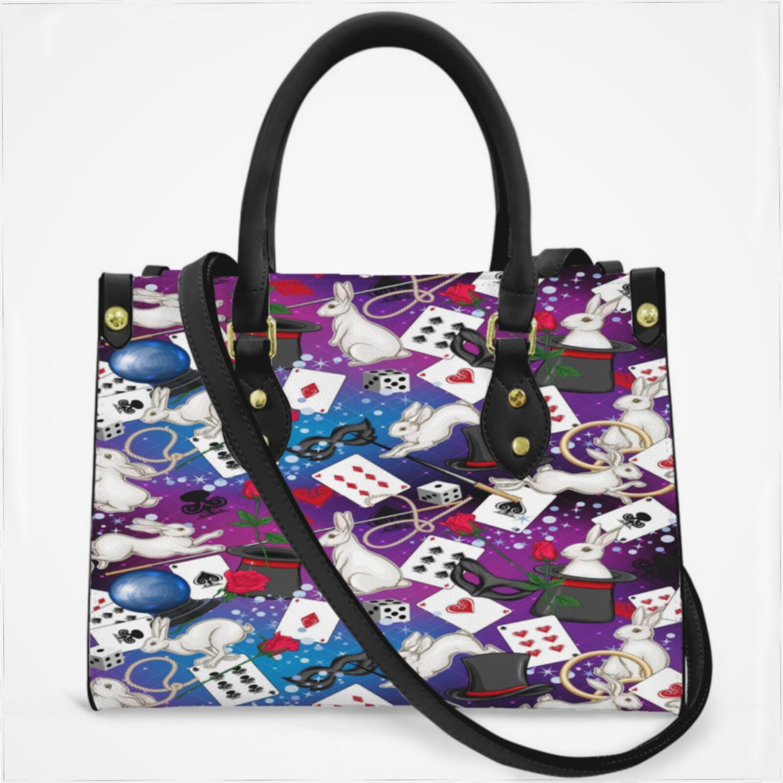 Alice Wonderland Cards Cross Body Bags For Women Small Leather Female ...