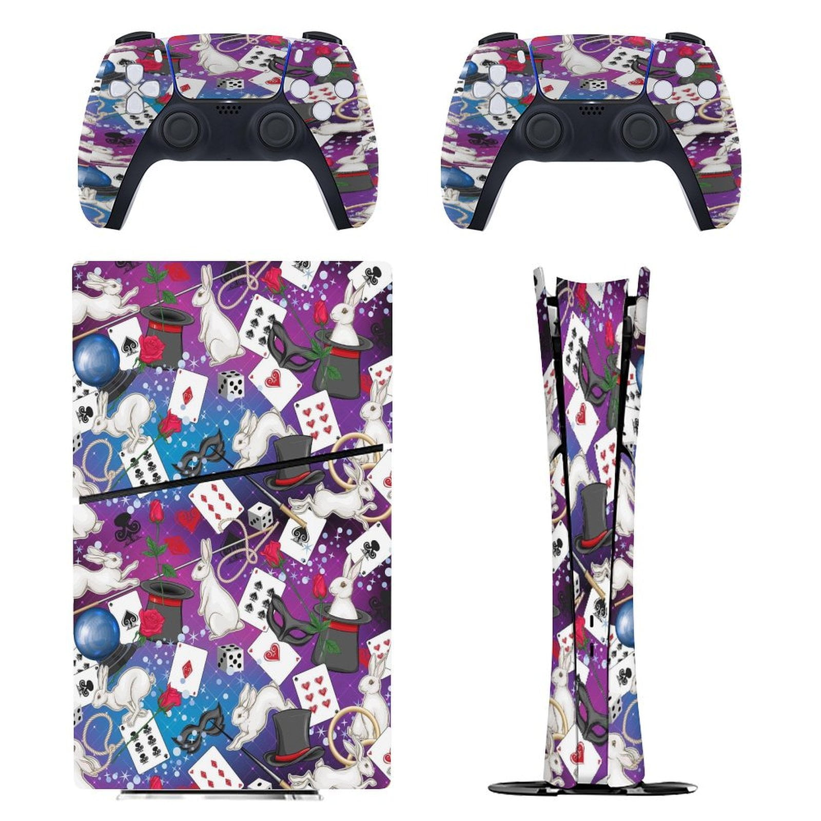 Alice Wonderland Cards PS5/PS5 Pro/PS5 Slim Digital Disc Skin Sticker ...