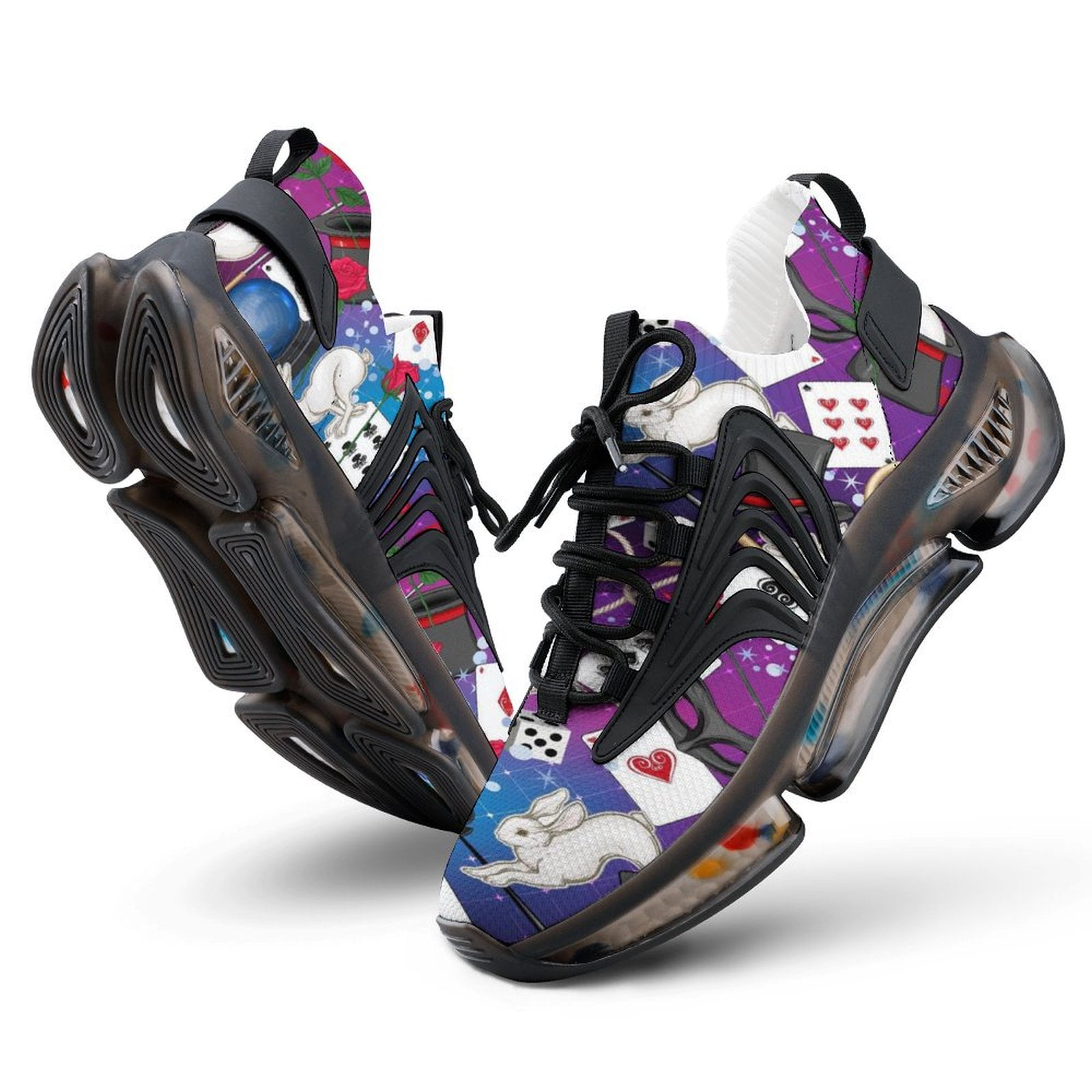 Alice Wonderland Cards Walking Shoes for Men Woman Lightweight Tennis ...