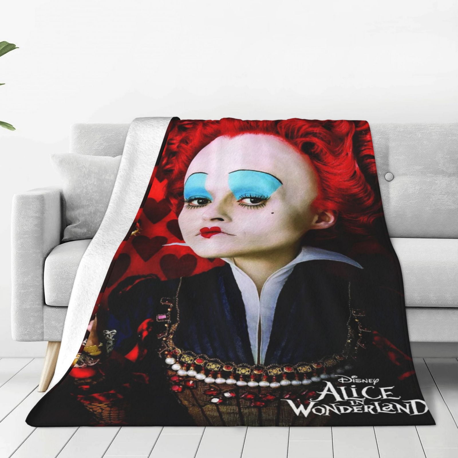Alice In Wonderland Fleece Blanket Super Soft Cozy Throw Blanket Fuzzy ...