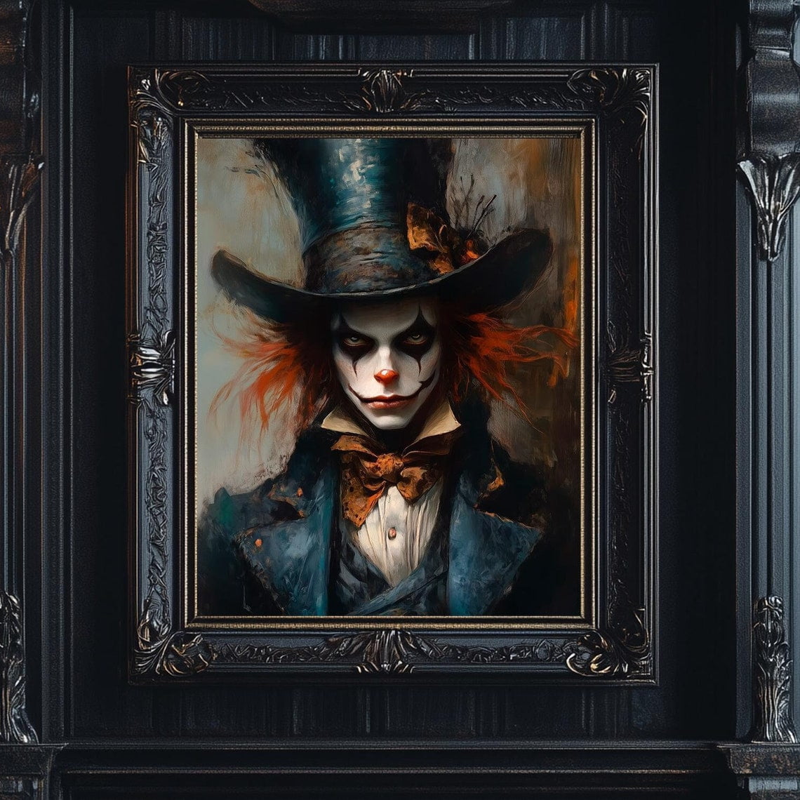 Alice In Wonderland Print, Mad Hatter Portrait, Literary Gifts, Gothic ...