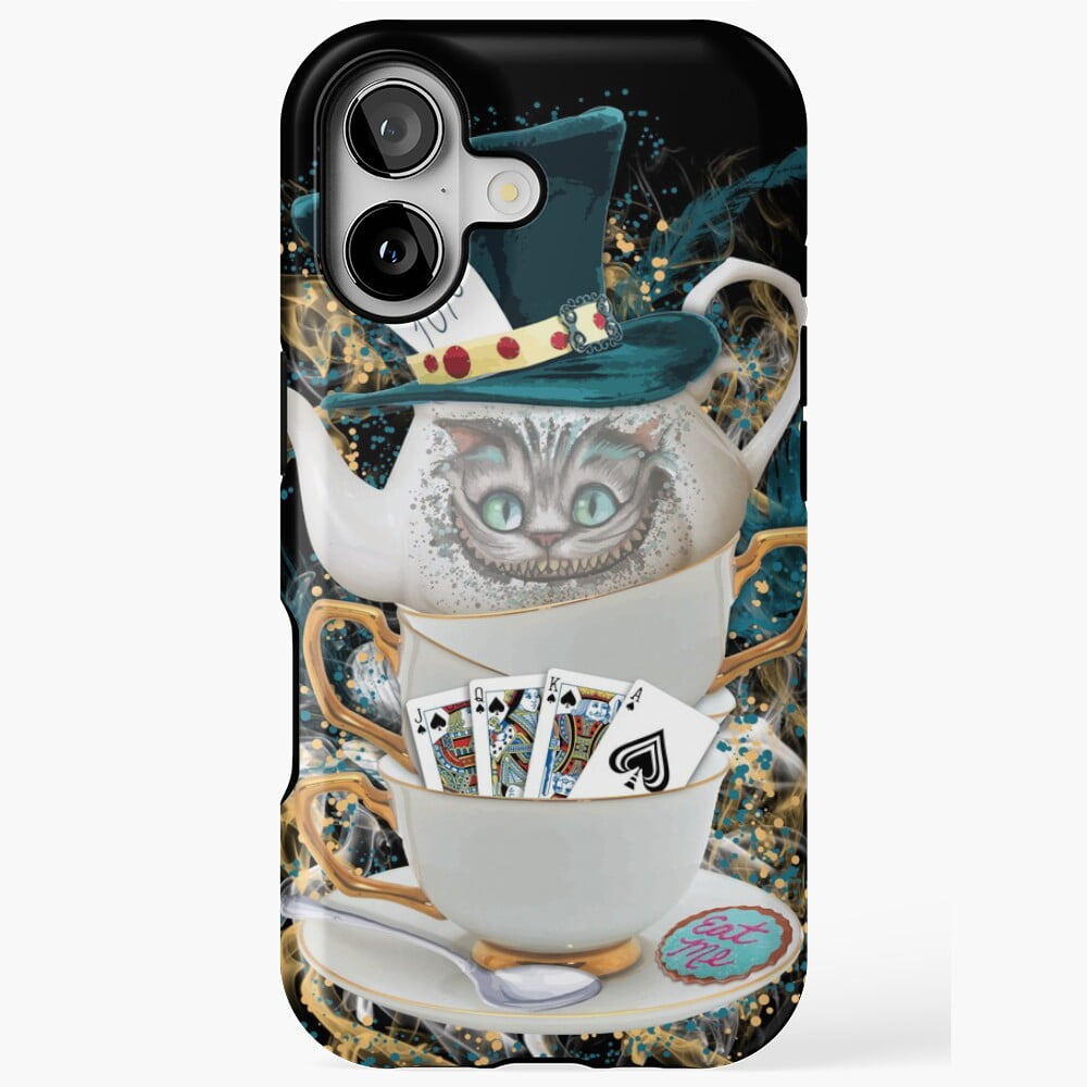 Alice Wonderland Scene Cat Smile Mad Hatter Inspired Art Case for ...