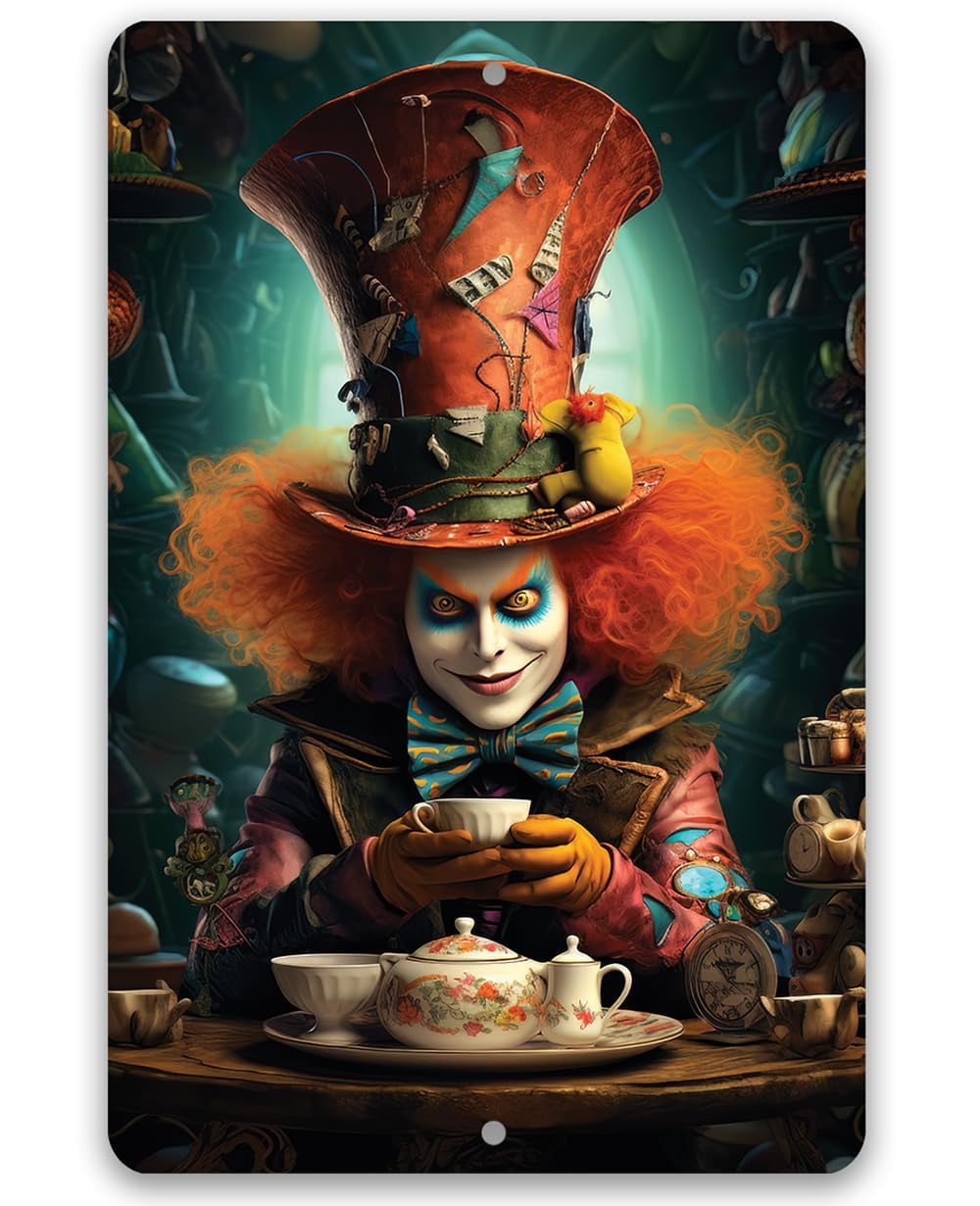 Alice In Wonderland Themed Metal Sign - Durable Metal Sign - Use Indoor ...