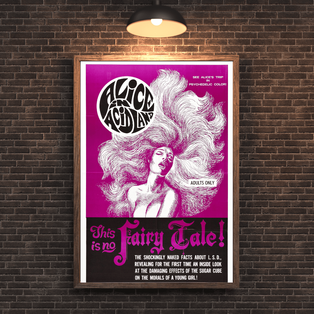 Alice in Acidland Movie Poster - Vintage Exploitation Cult Classic ...