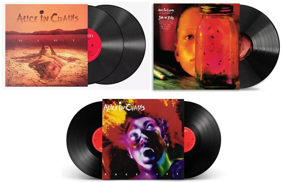 Alice in Chains - Essential Vinyl Record 3 Album Set - Dirt, Facelift ...