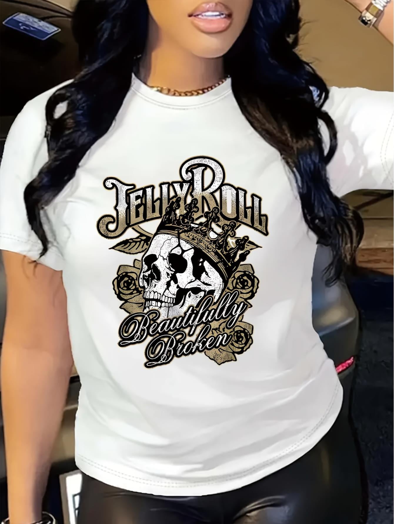 Alice in Chains Graphic Tee for Women - Casual Crew Neck, Short Sleeve ...