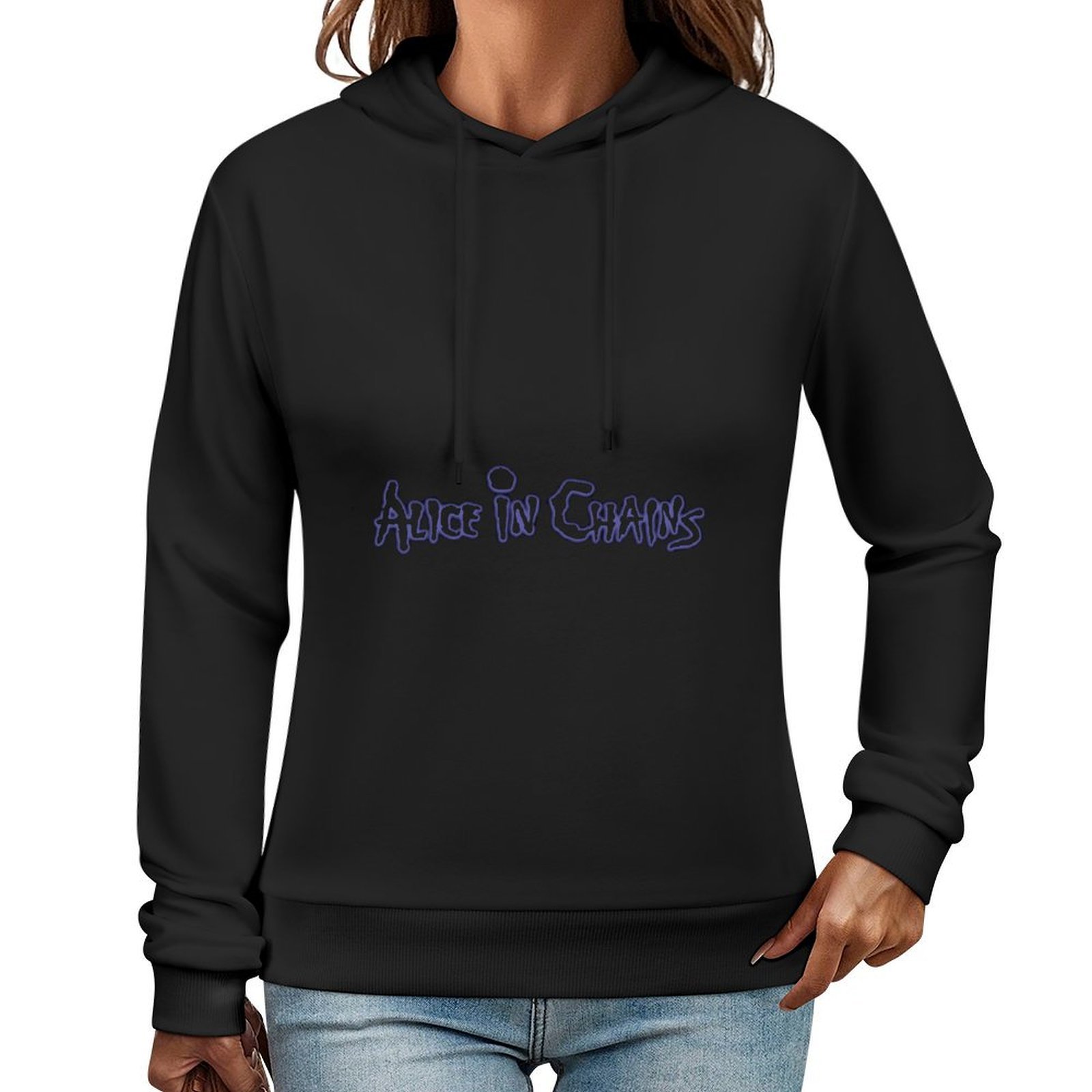 Alice_in_Chains Groovy Women's Hooded Pullover Casual Long Sleeve ...
