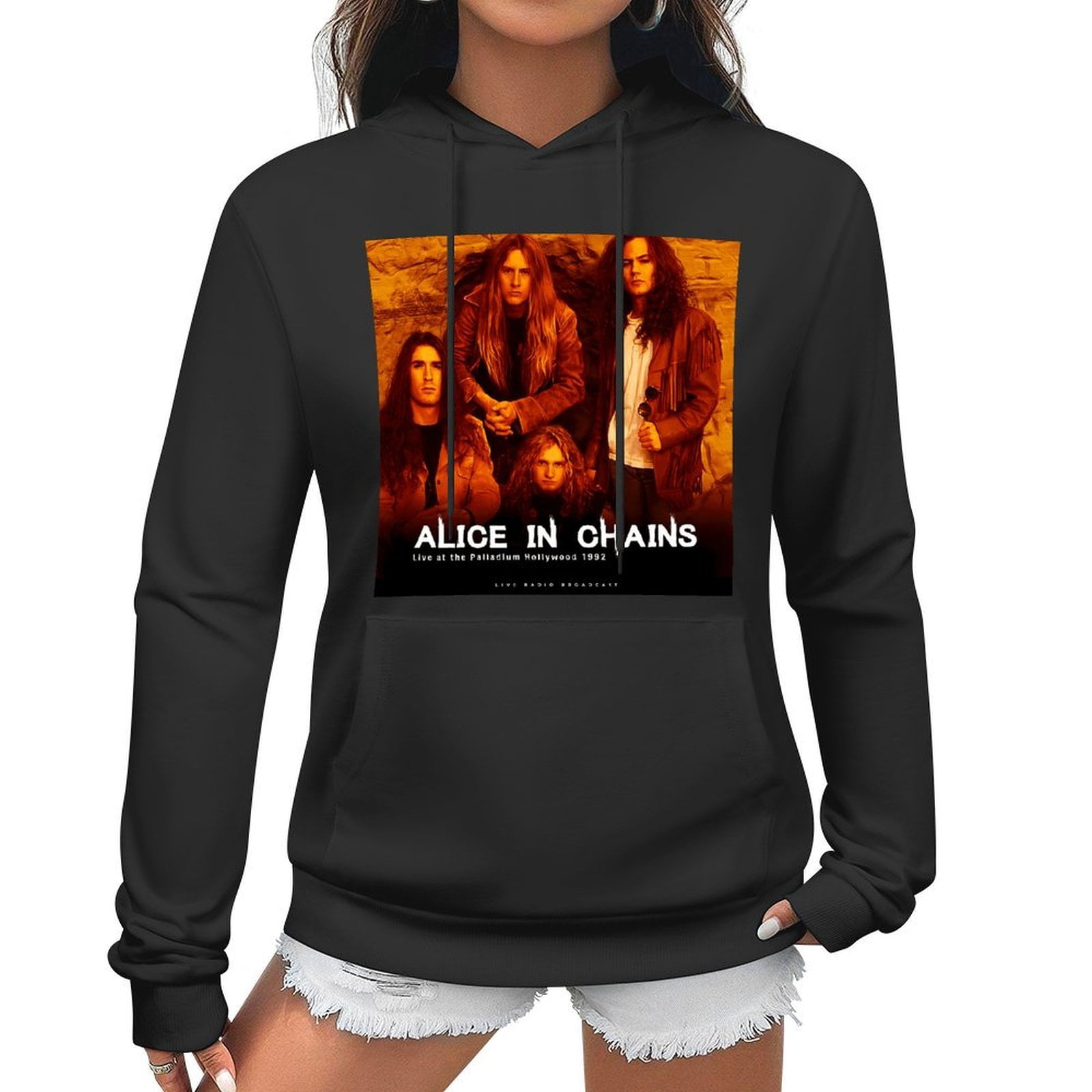 Alice_in_Chains Pizzazz Women's Hooded Pullover Casual Long Sleeve ...