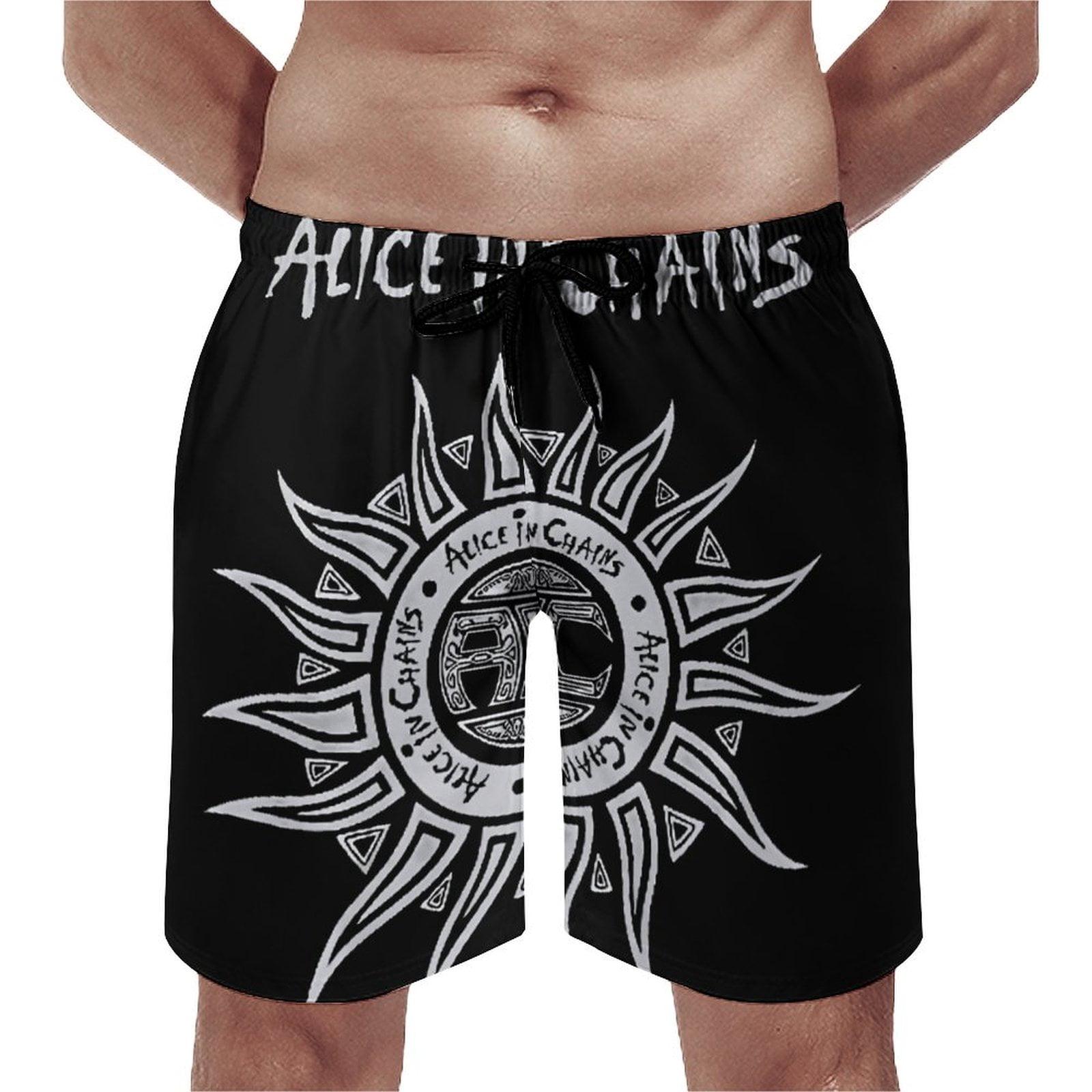 Alice_in_Chains Spunky Mens Swim Trunks Quick Dry Board Shorts ...