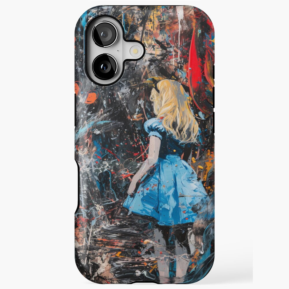 Alice in Pollock Land Colorful Brushstroke Abstract Art for iPhone 17 ...