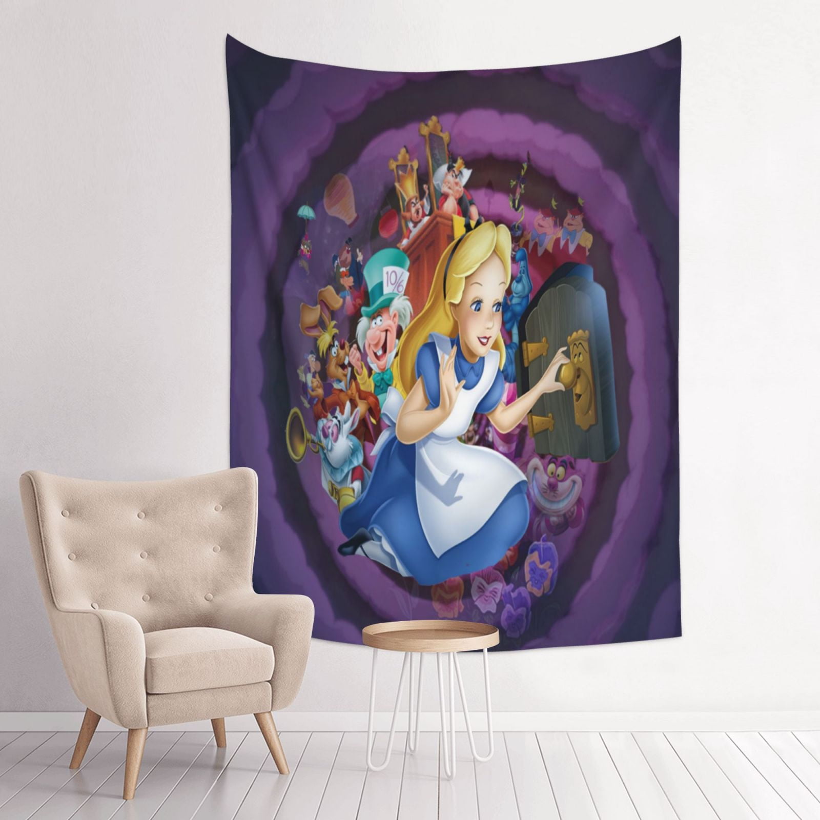 Alice in Wonden-Lan Tapestry Anime Poster Large Background Wall Art ...