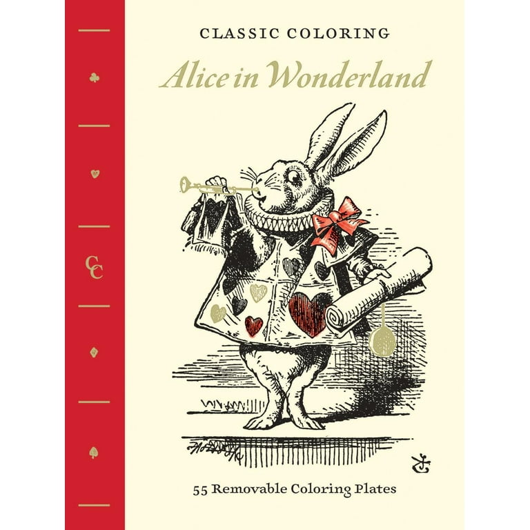 adult coloring book alice in wonderland pages