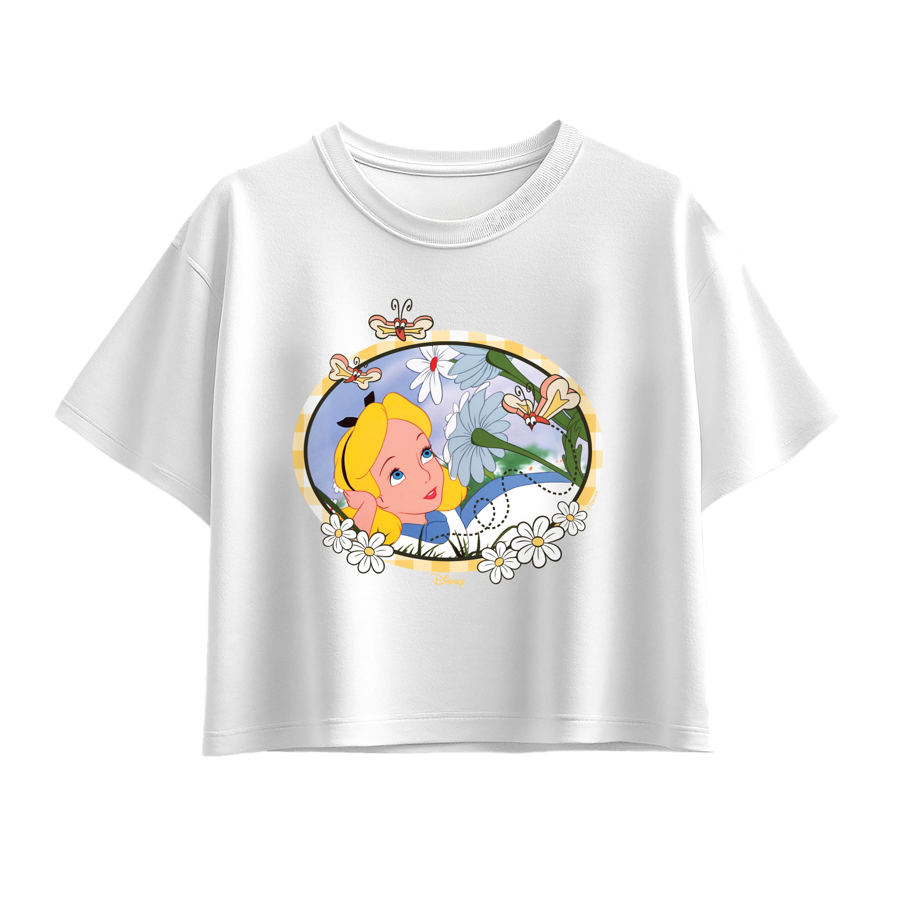 Alice in Wonderland - Alice Daisies - Youth Girls Boxy T-Shirt ...