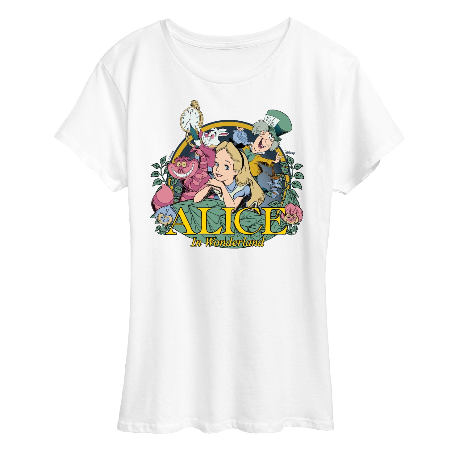 Alice in Wonderland - Alice Icons - Women's Short Sleeve Graphic T ...