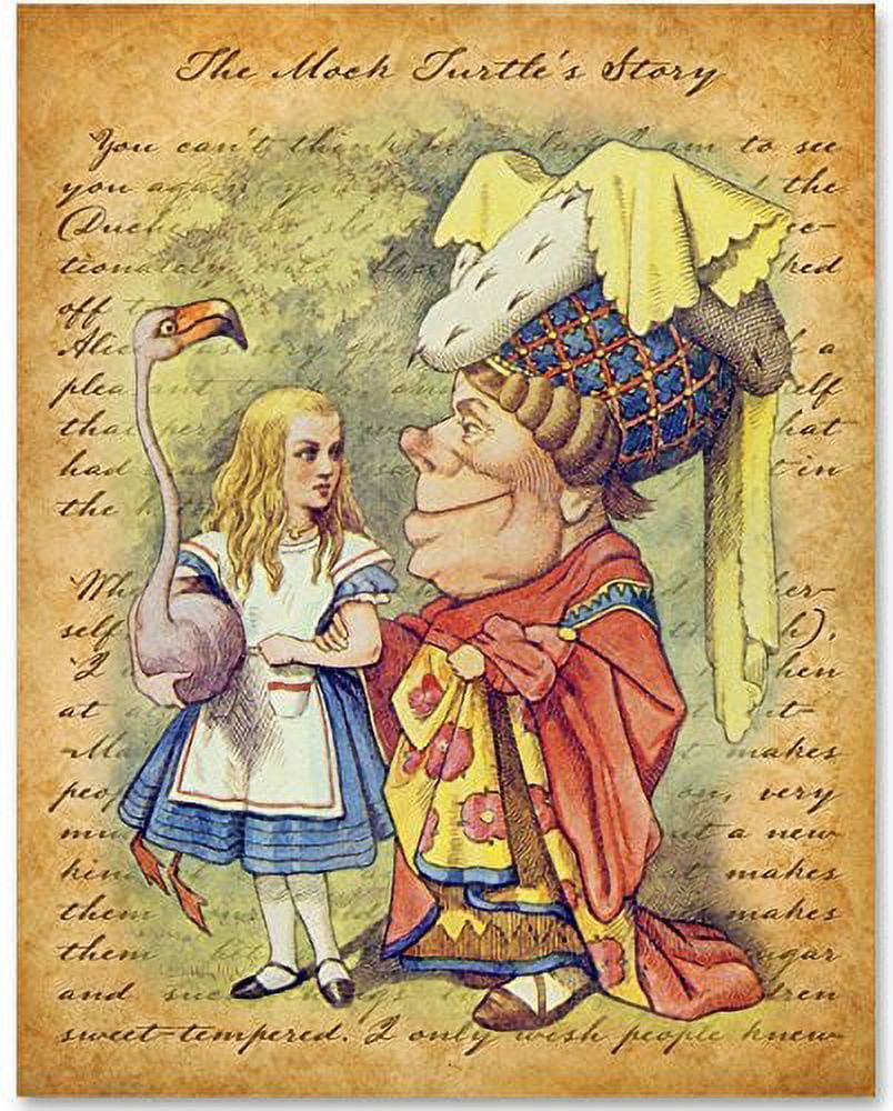 Alice in Wonderland - Alice and the Queen - 11x14 Unframed Alice in ...