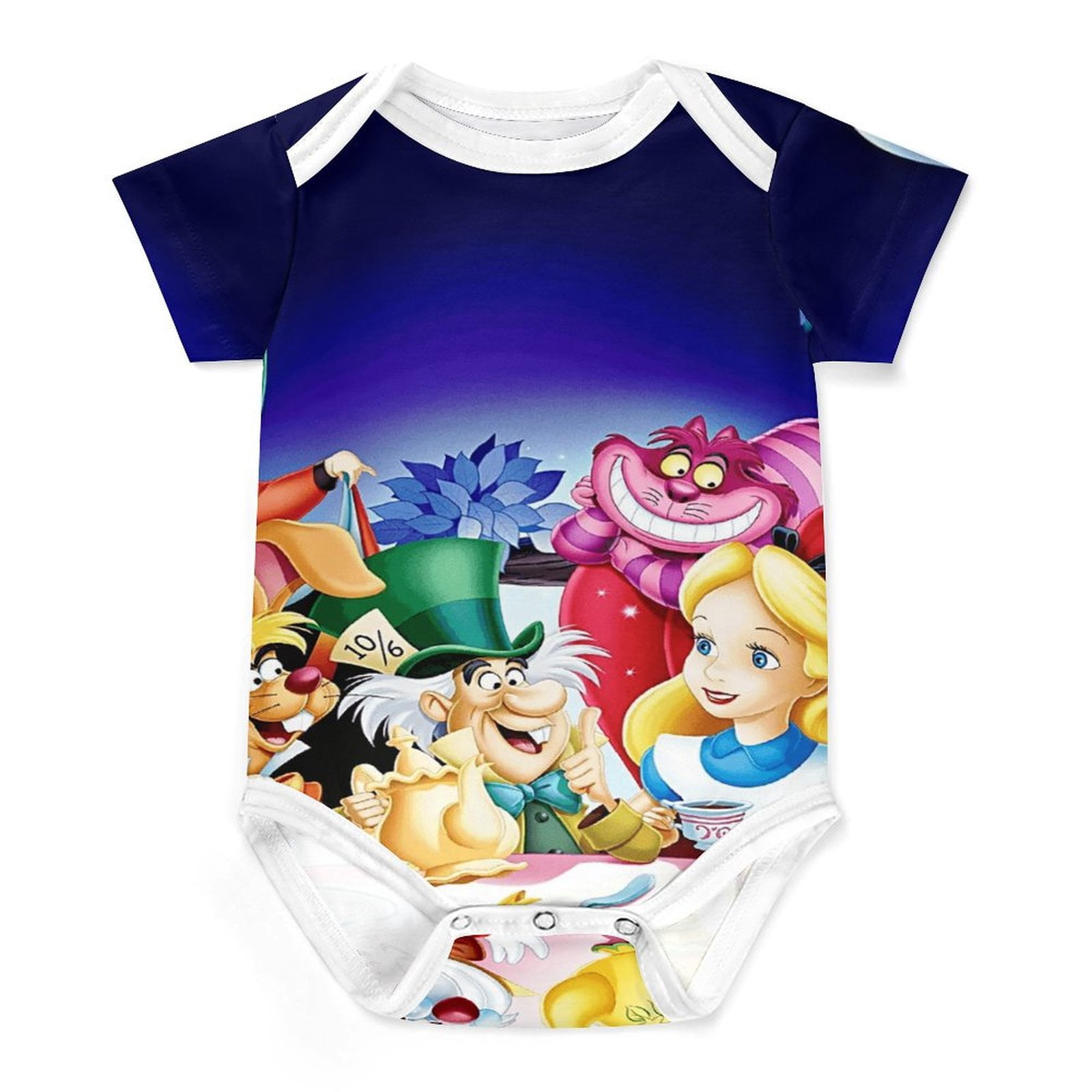 Alice in Wonderland Baby Bodysuit Boy Girl Clothes Soft Newborn Infant ...