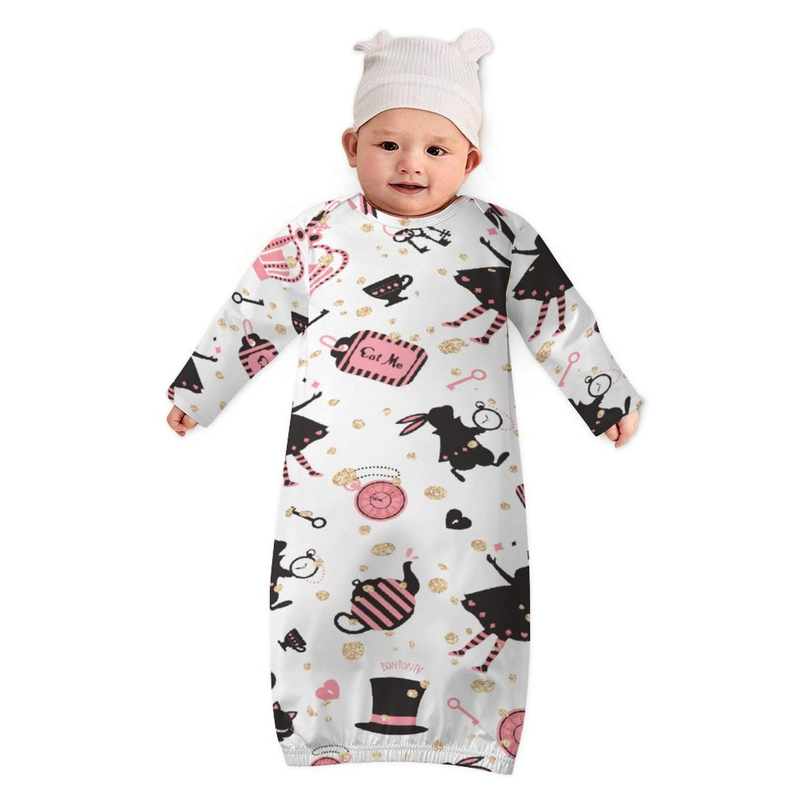 Alice in Wonderland Baby Boy And Girls Sleeper Gown Newborn to Infant ...
