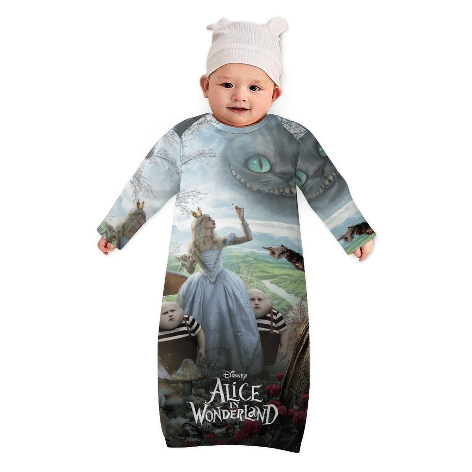 Alice in Wonderland Baby Boy And Girls Sleeper Gown Newborn to Infant ...