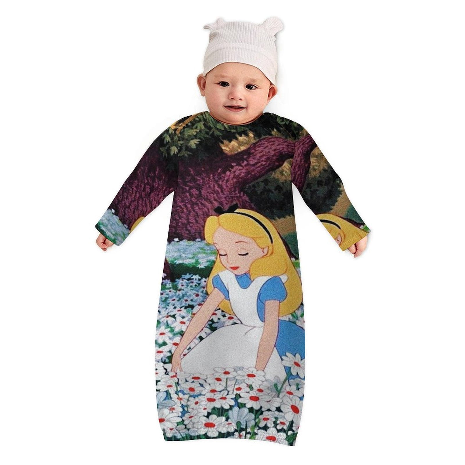 Alice in Wonderland Baby Boy And Girls Sleeper Gown Newborn to Infant ...