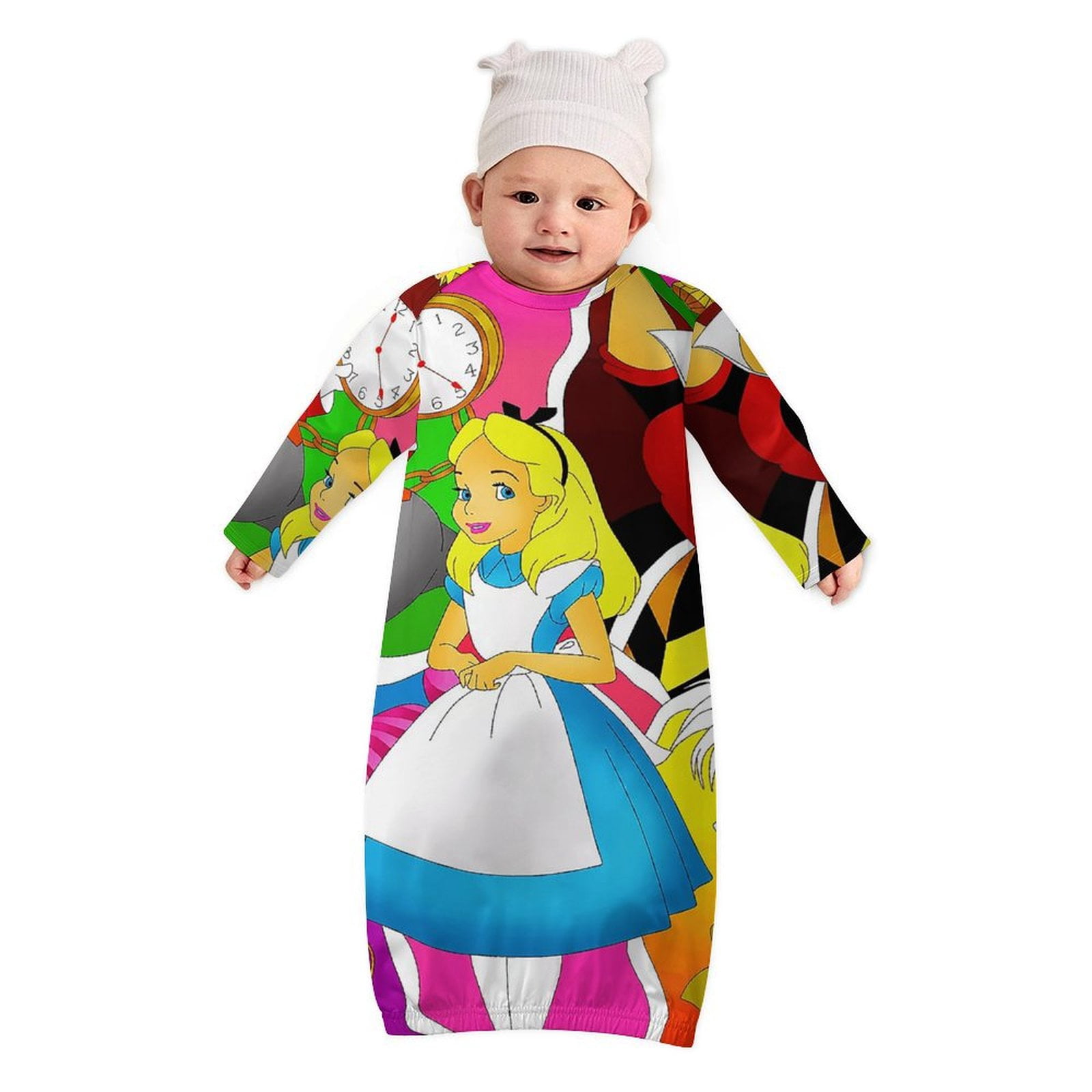 Alice in Wonderland Baby Boy And Girls Sleeper Gown Newborn to Infant ...