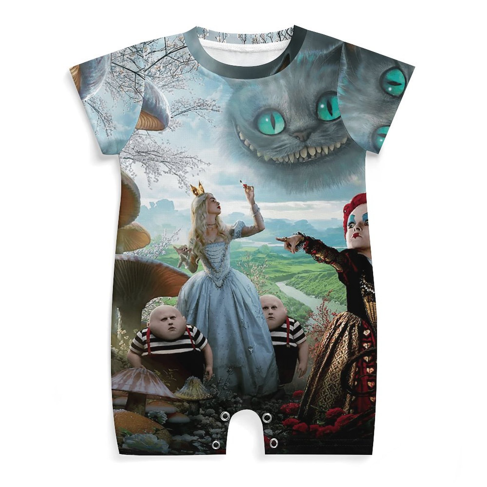 Alice in Wonderland Baby Boy Girl Short Sleeve Romper Clothing Set ...