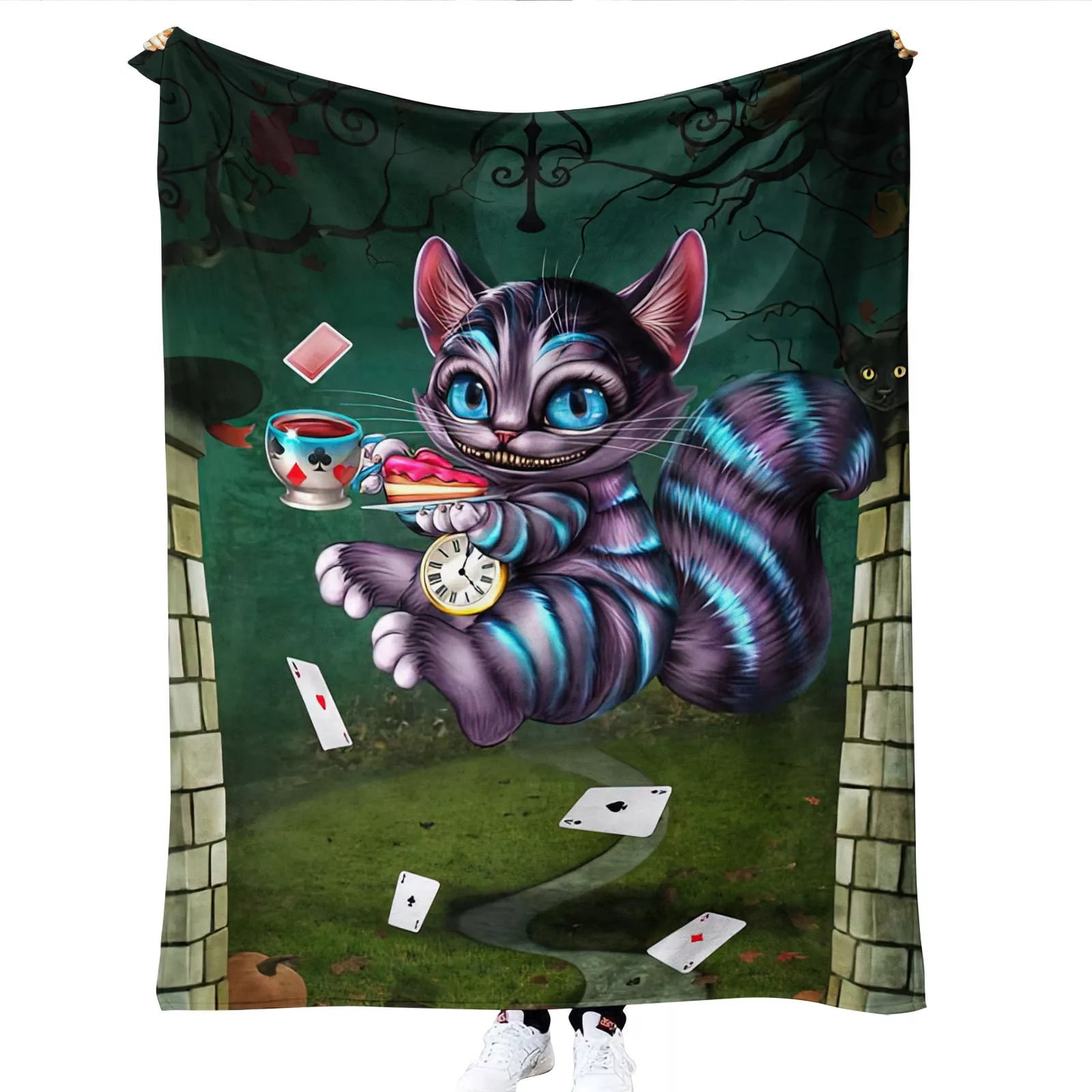Alice in Wonderland Blanket Soft & Cozy Flannel Blanket Home Decor Four ...