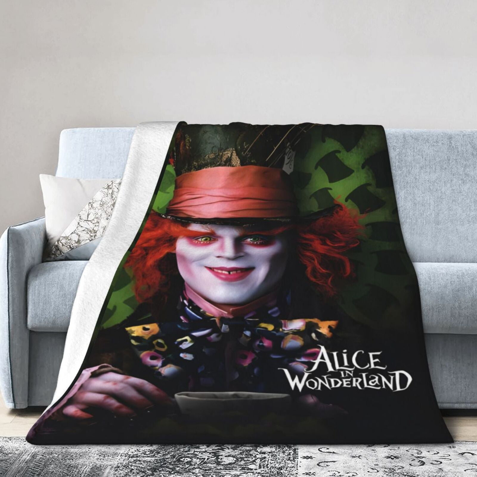 Alice in Wonderland Blankets Soft and Cozy for Car or Office Nap ...