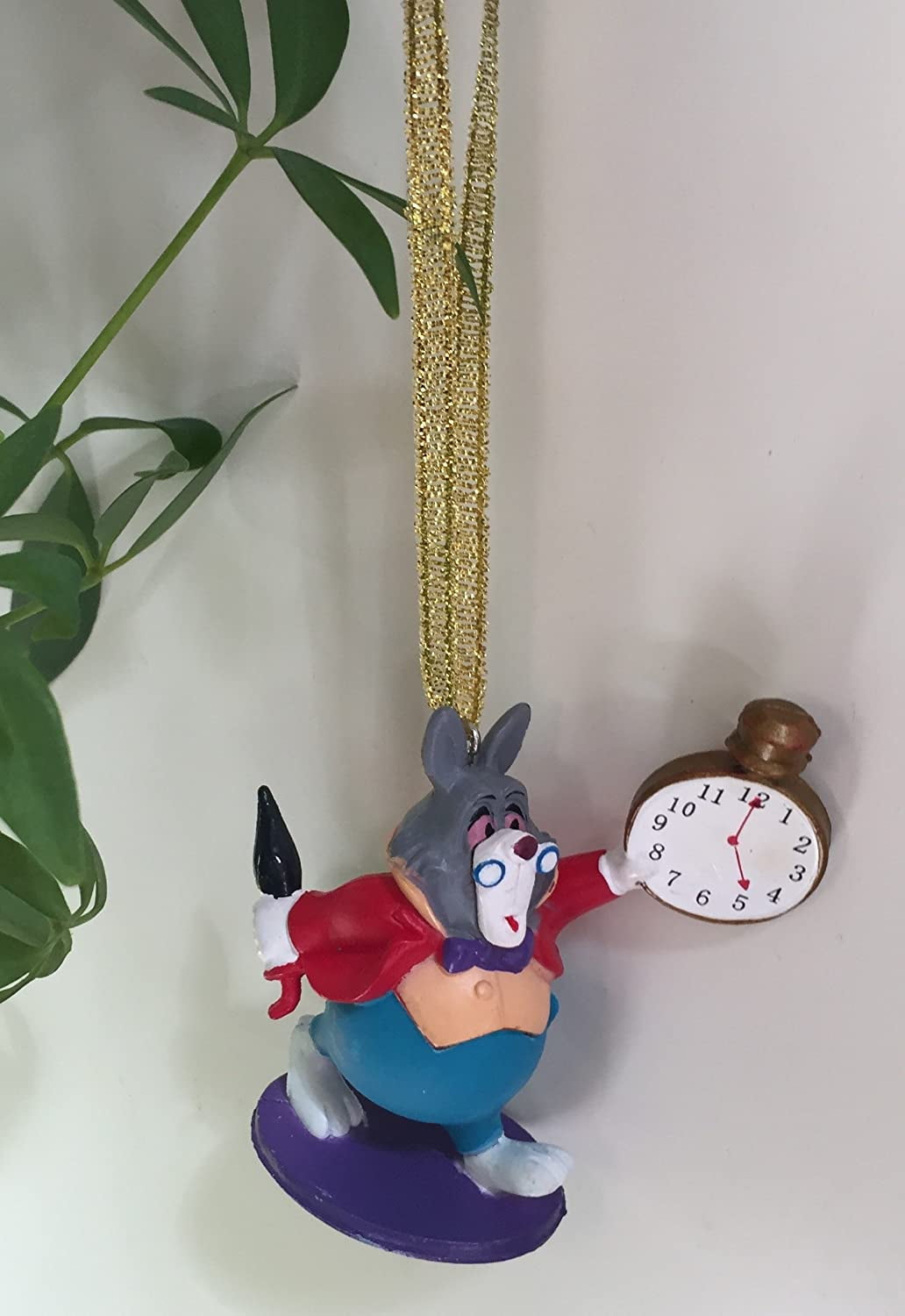 Alice in Wonderland Christmas Ornament White Rabbit Figurine 2" New ...
