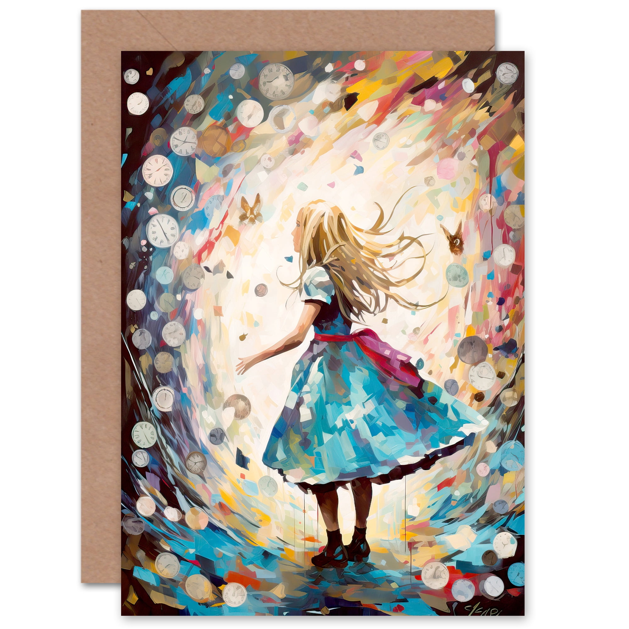 Alice in Wonderland Clocks Down the Rabbit Hole for Child Children Kids ...