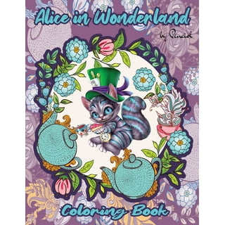 alice's nightmare in wonderland coloring book pages