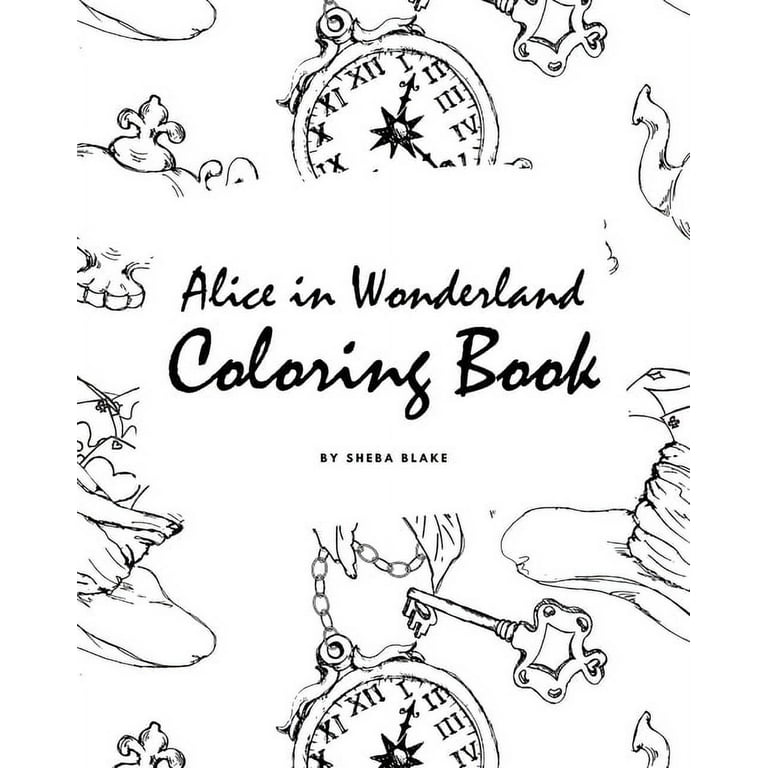 adult coloring book alice in wonderland pages