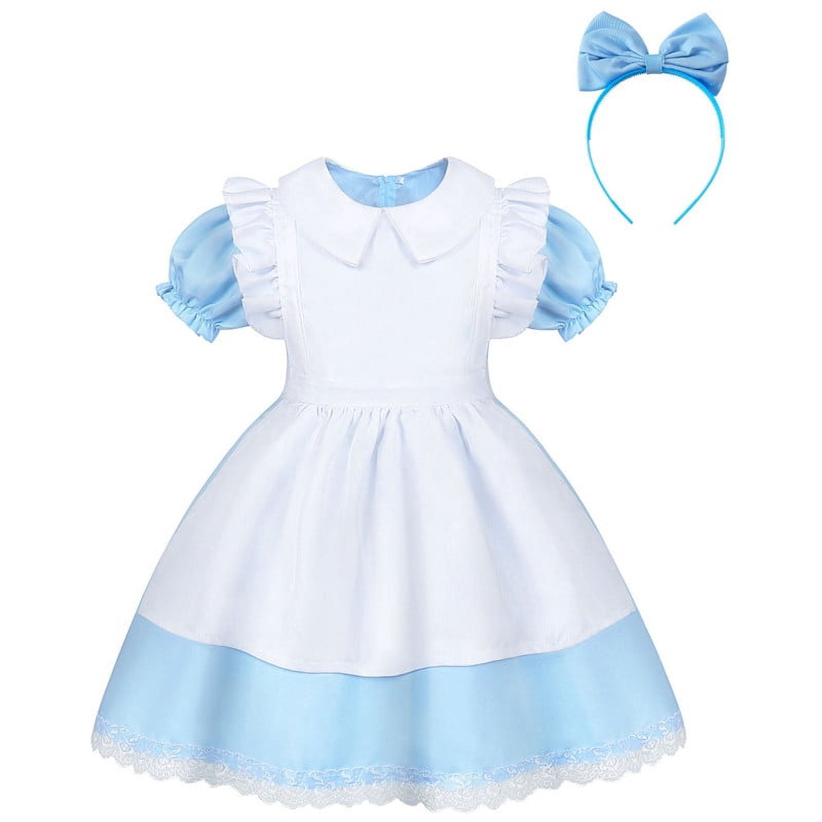 Alice in Wonderland Costume Kids Girls Princess Dress up Birthday ...