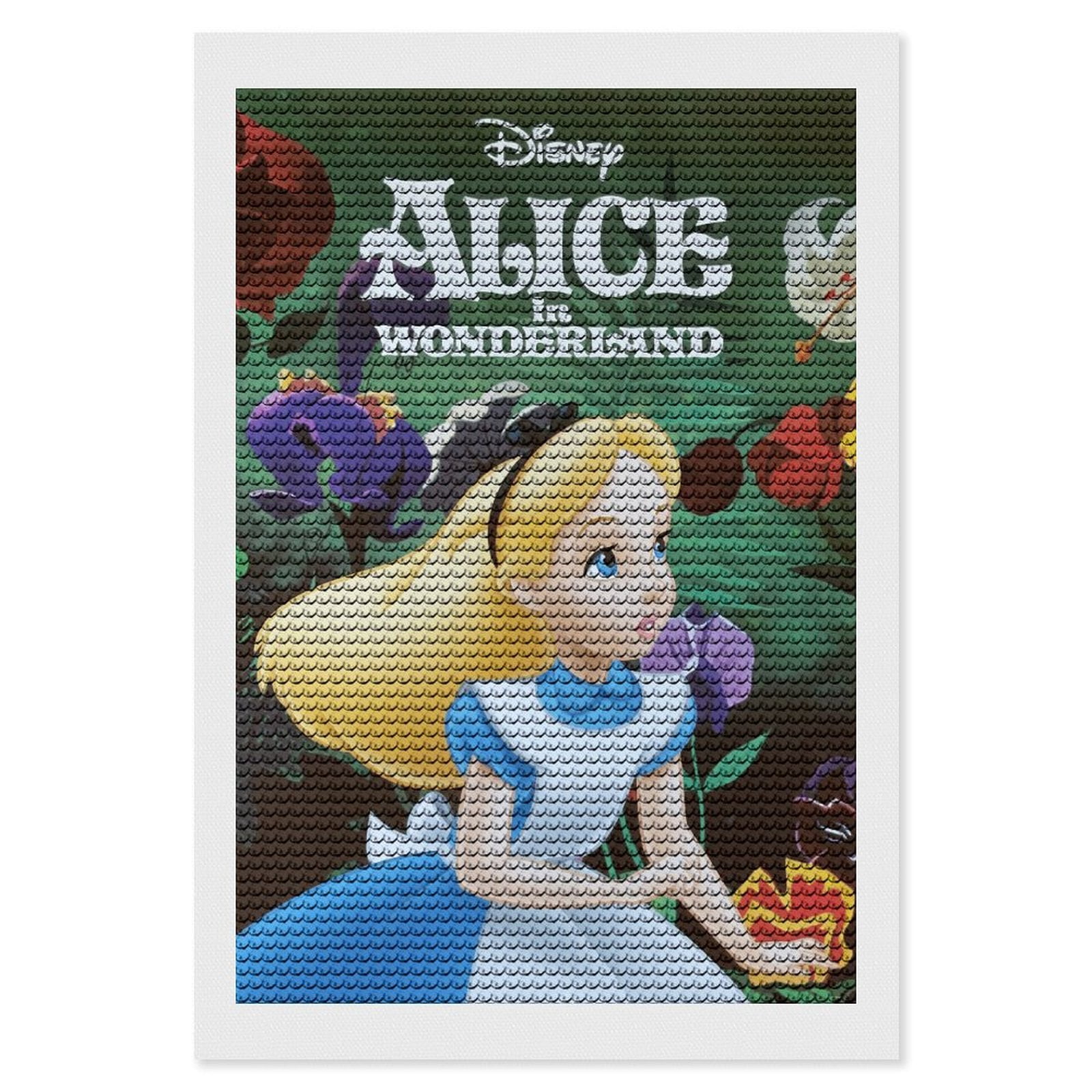 Alice in Wonderland Diamond Art Kits for Adults Beginners Round 5D ...