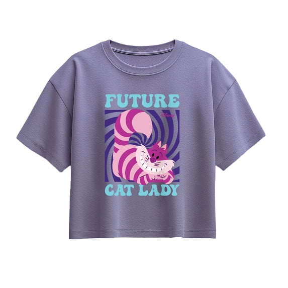 Alice in Wonderland - Future Cat Lady - Youth Girls Boxy T-Shirt ...