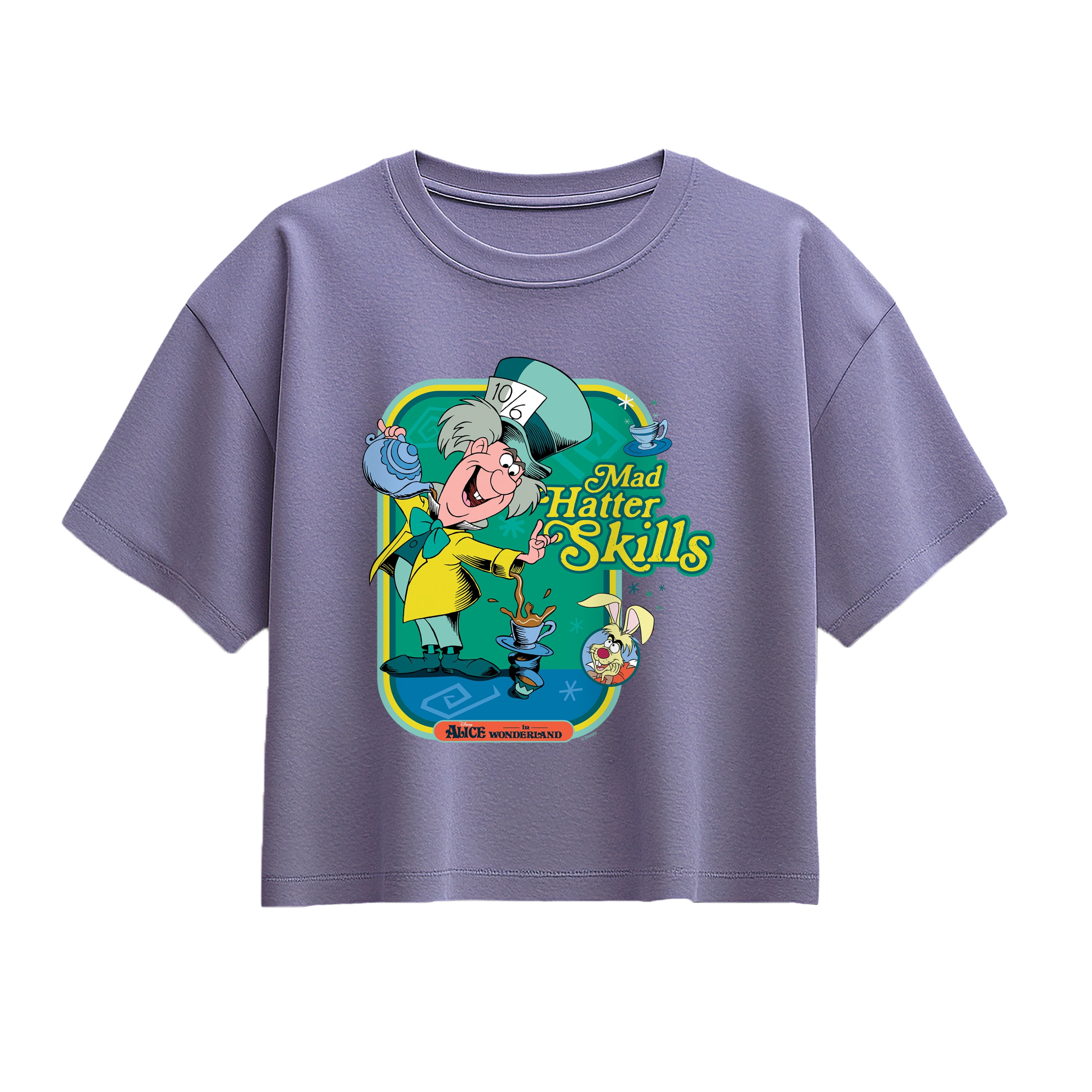 Alice in Wonderland - Mad Hatter Skills - Youth Girls Boxy T-Shirt ...